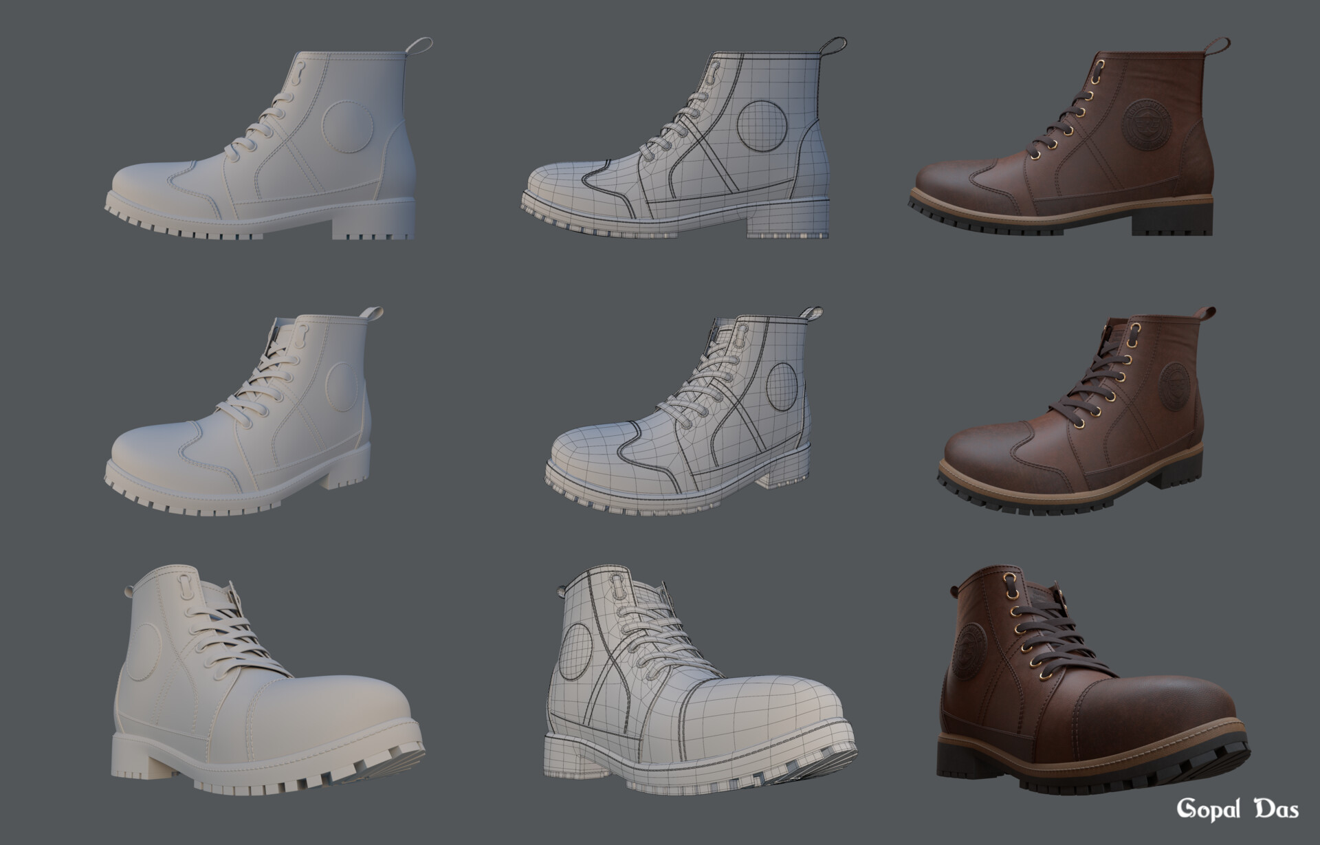 ArtStation - Leather Boot