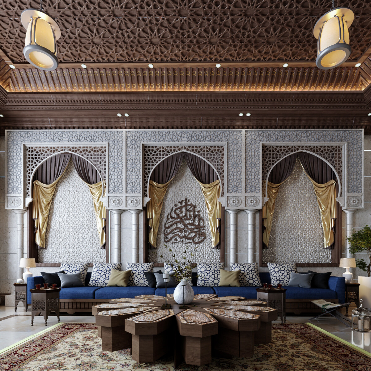 ArtStation - workshop Arch Mohammad Swed - interior islamic