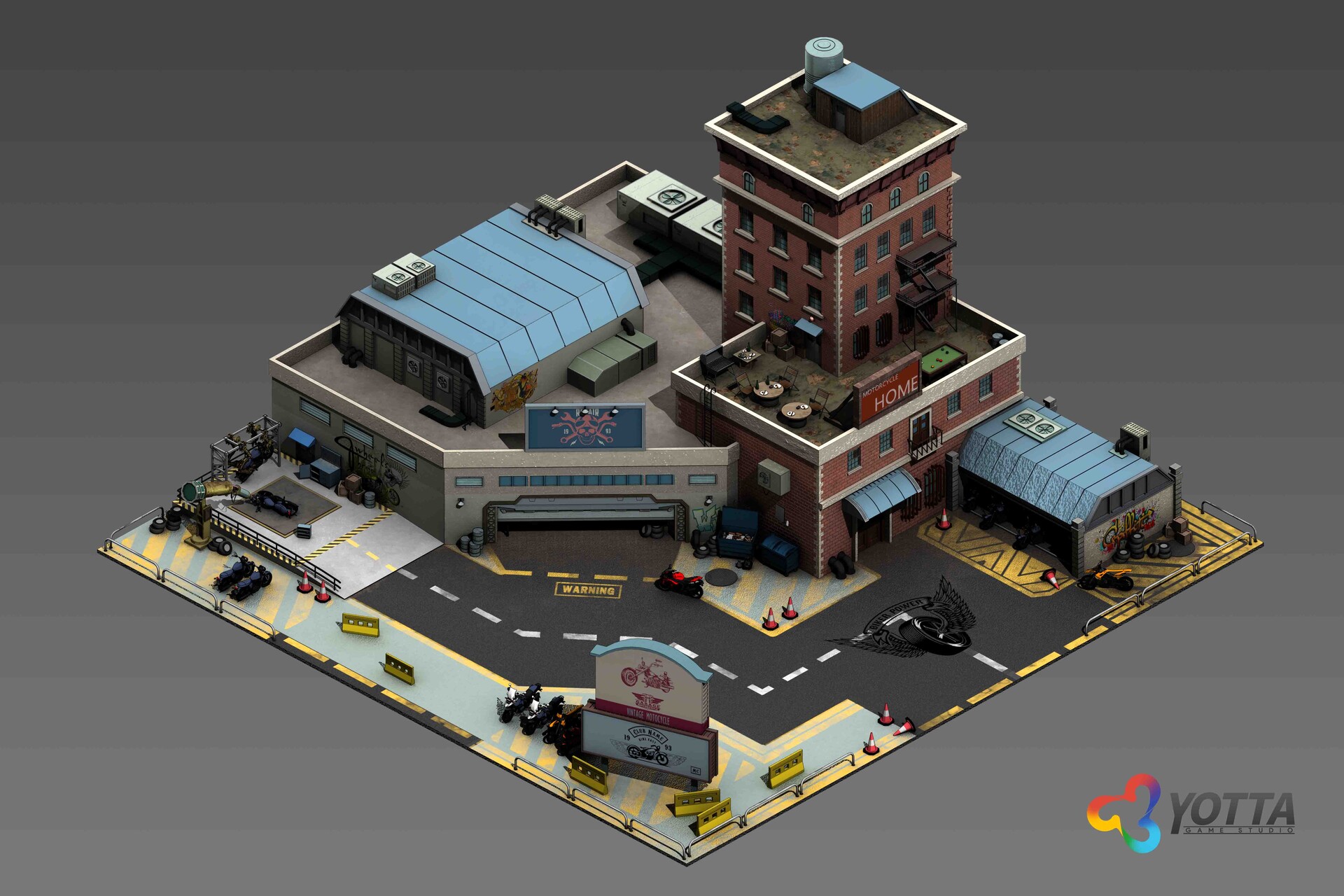 ArtStation - Cel-shading Environment Modelling