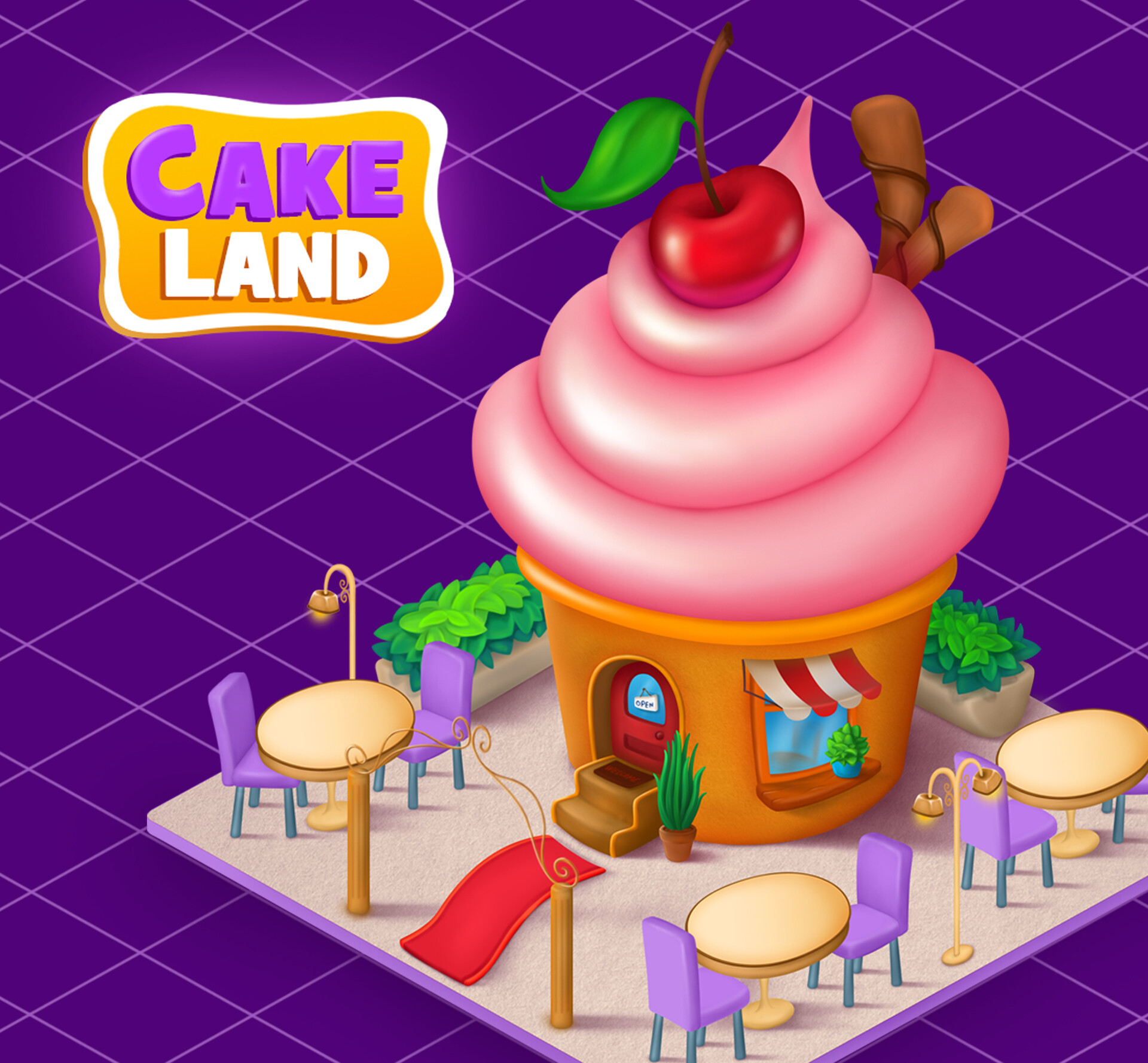 ArtStation - Cake Land Store [My personal project]