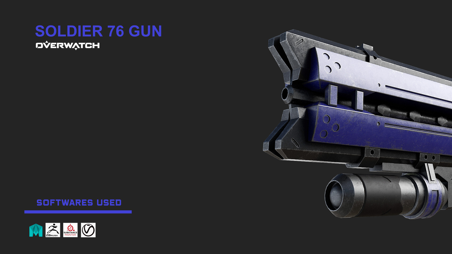 ArtStation - Soldier 76 gun