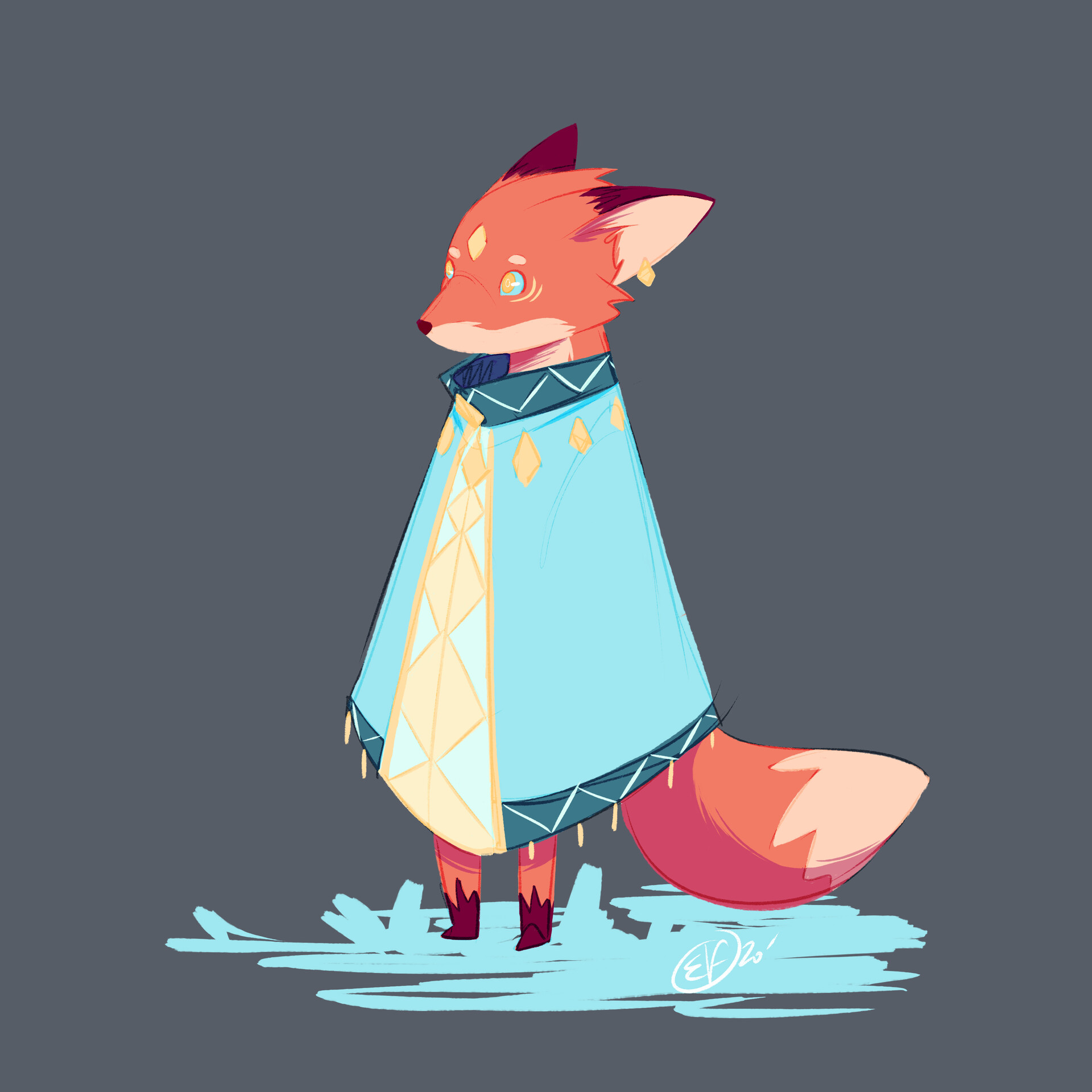 ArtStation - CDC - Fox priest/herbalist and his house