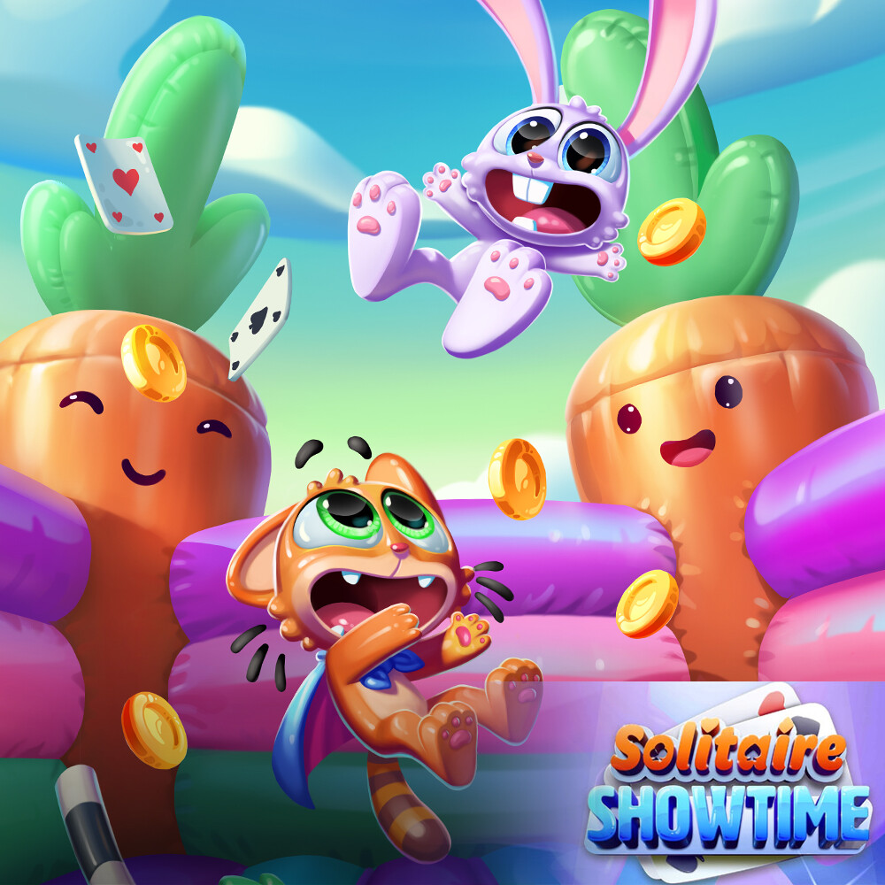 ArtStation - Solitaire Showtime - Ingame Illustration