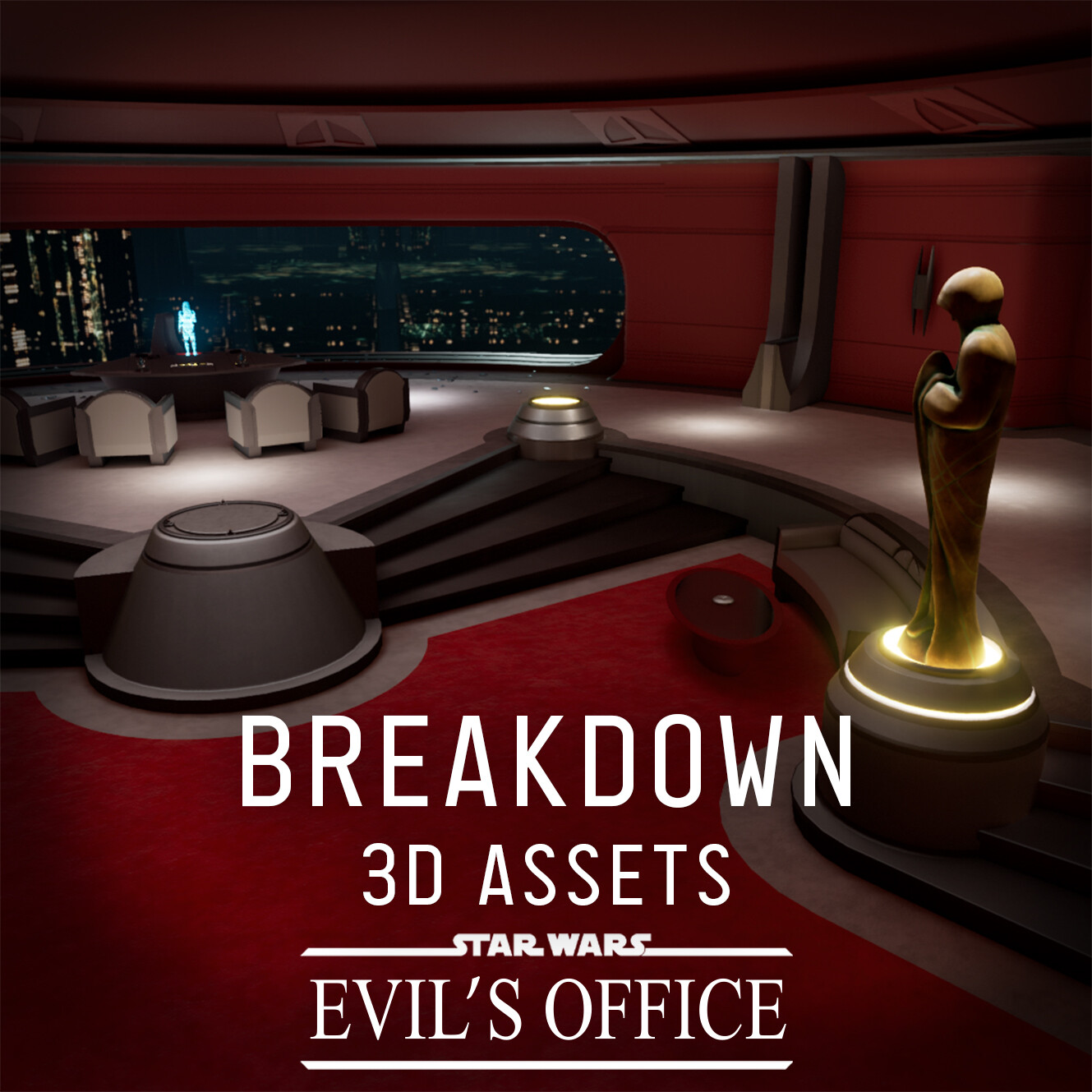 ArtStation - STAR WARS - Evil's Office - 3D Assets