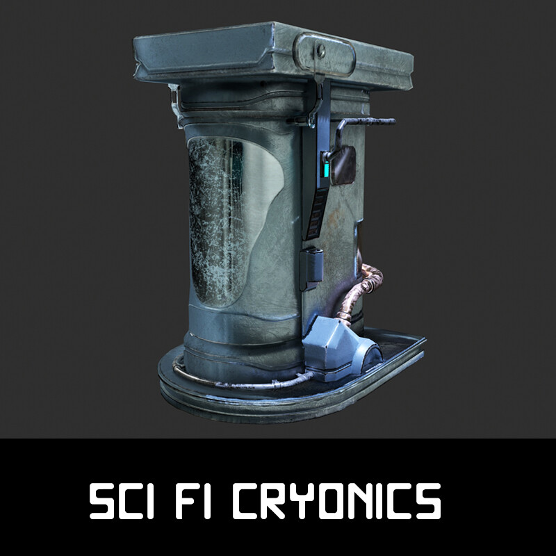 ArtStation - Sci fi cryonic station