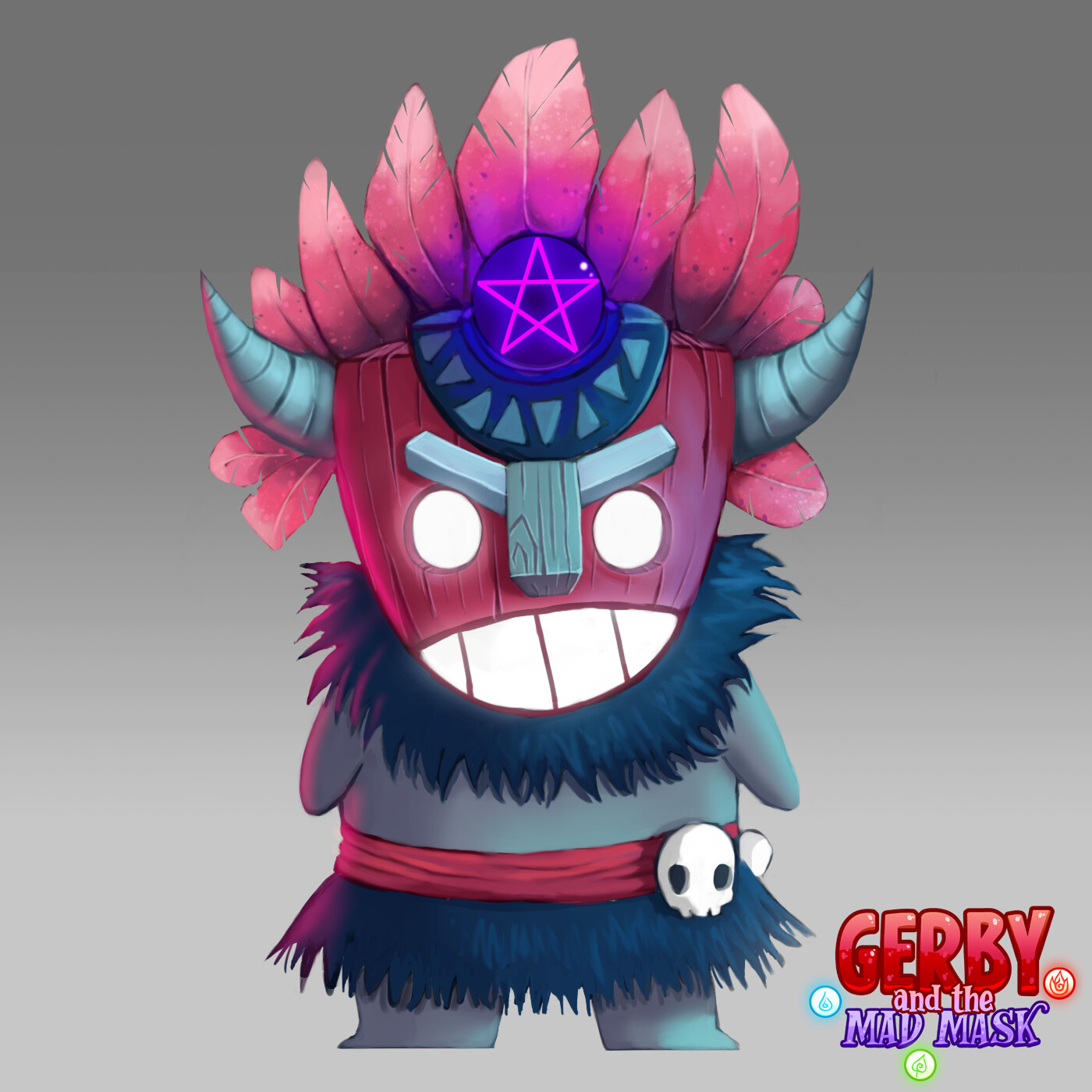 ArtStation - Gerby and the Mad Mask - Protagonist & Antagonist