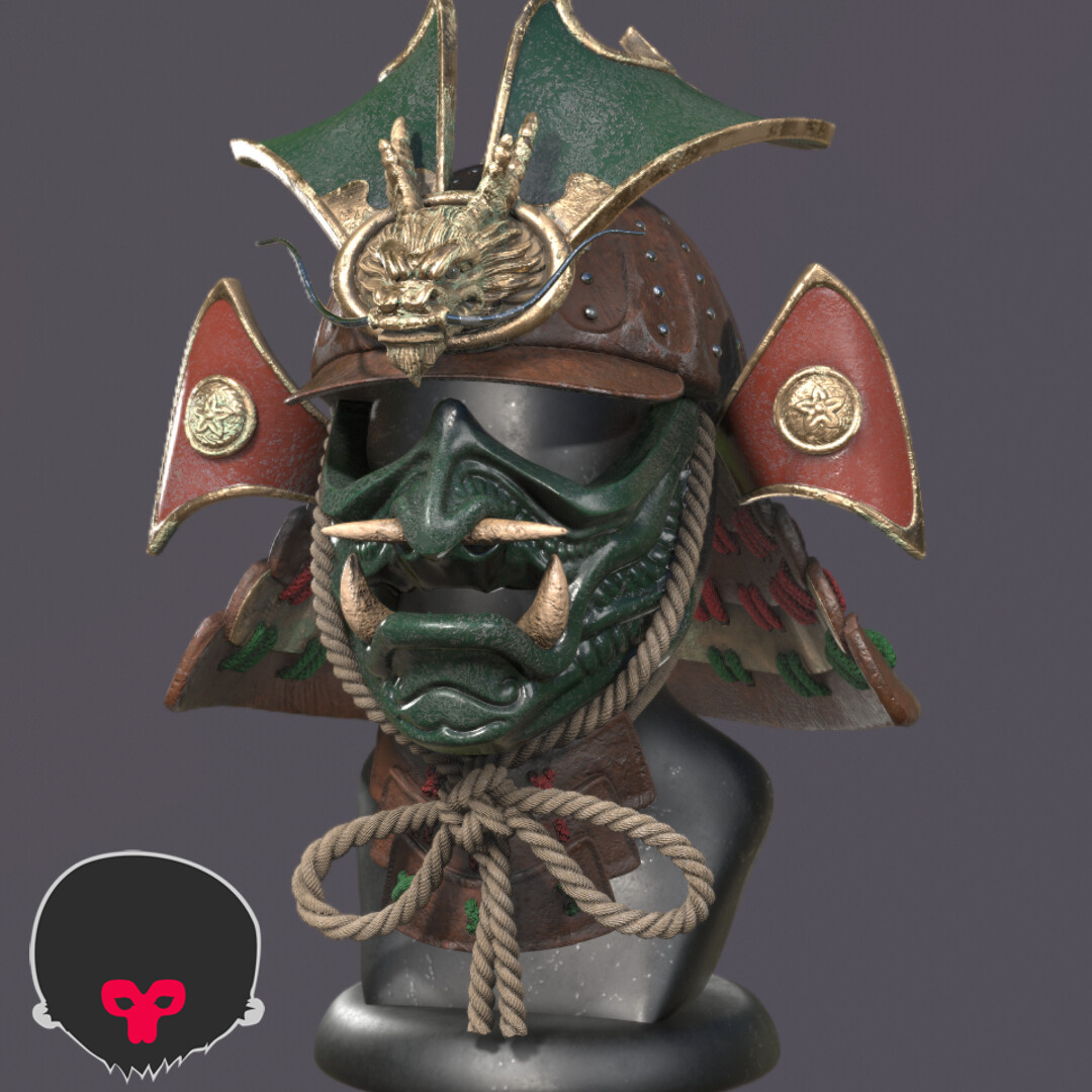 ArtStation - Samurai Helmet AAA Game Asset