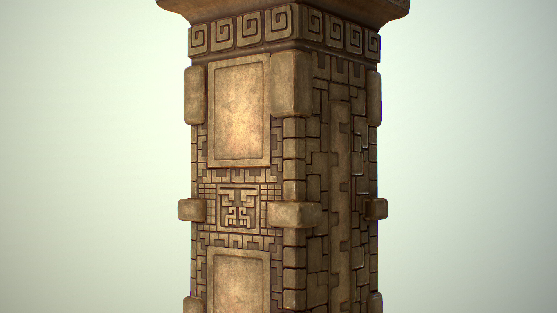 ArtStation - Aztec Stone Pillar