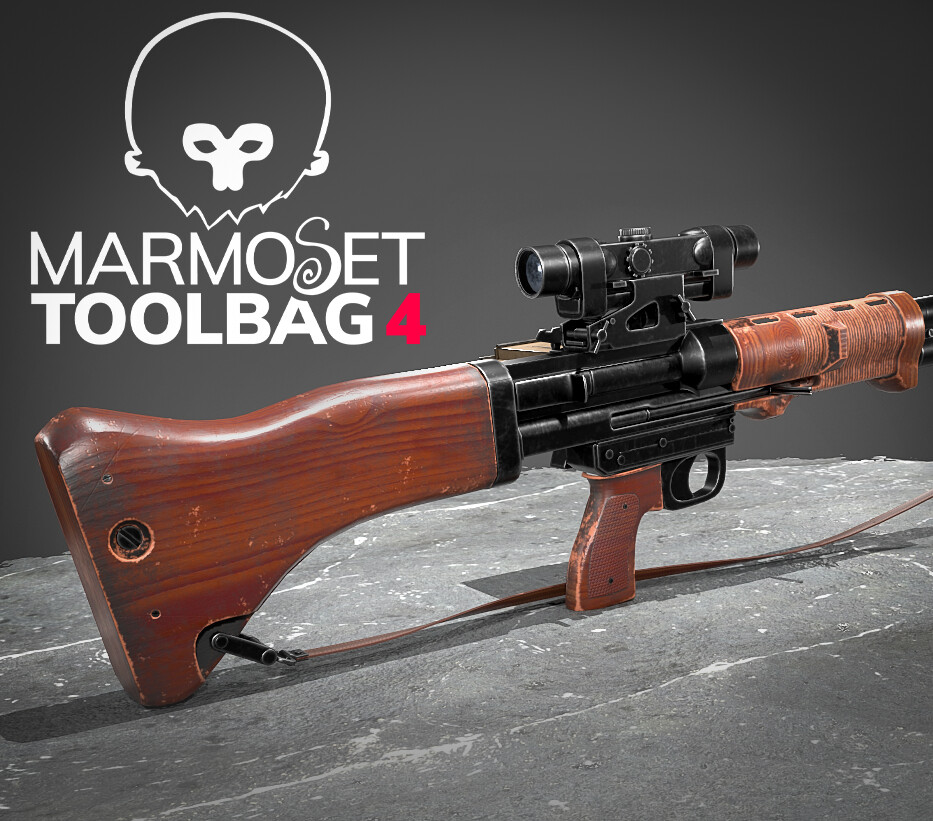 ArtStation - FG 42 LIGHT MACHINE GUN