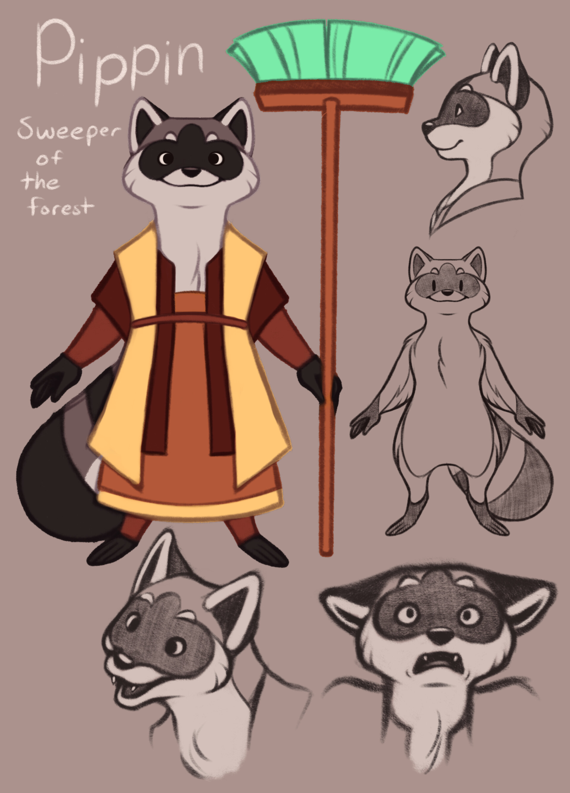 Morgan McGrath - Pippin Character design and idle animation