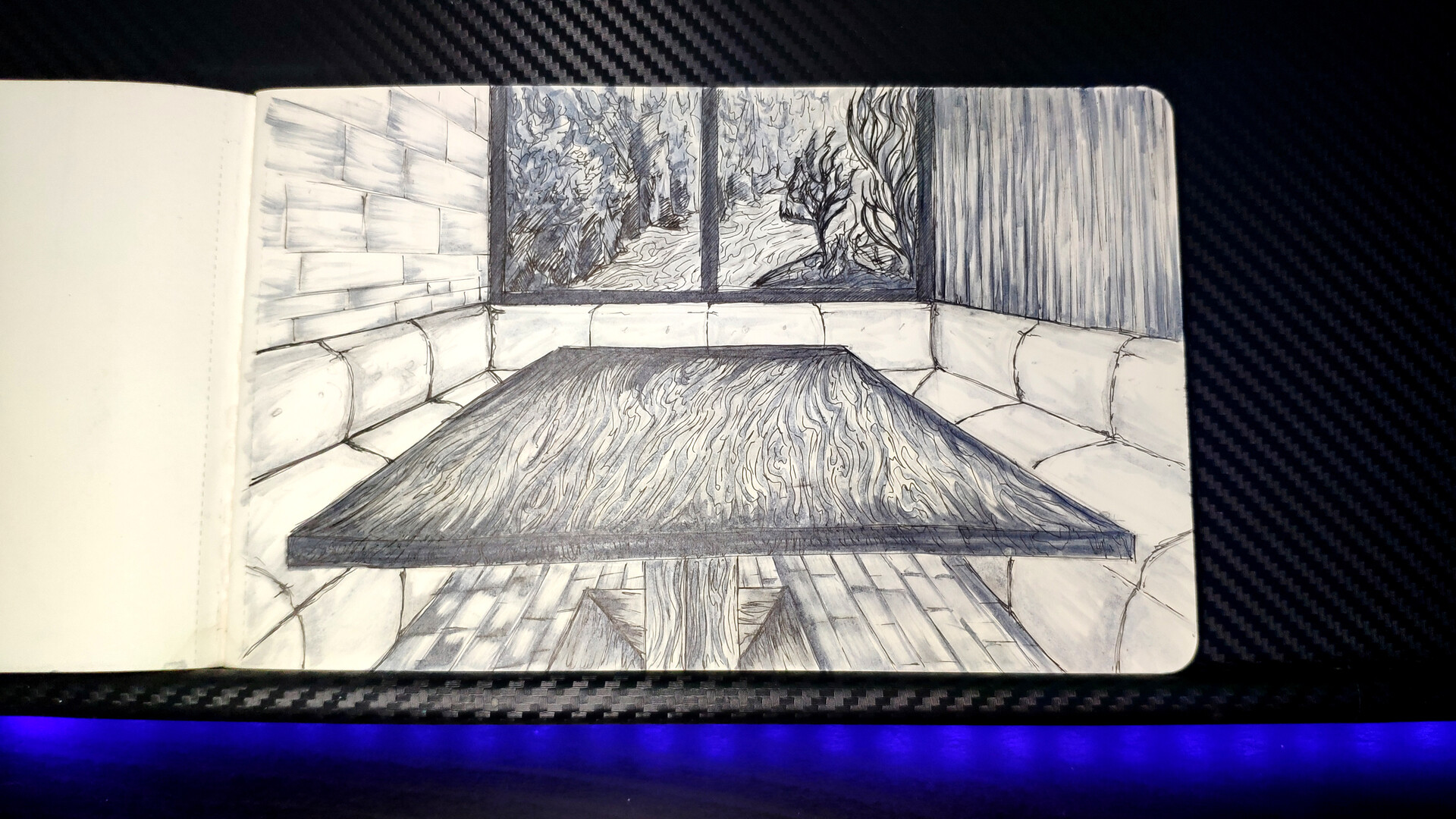 ArtStation - Dining table sketch