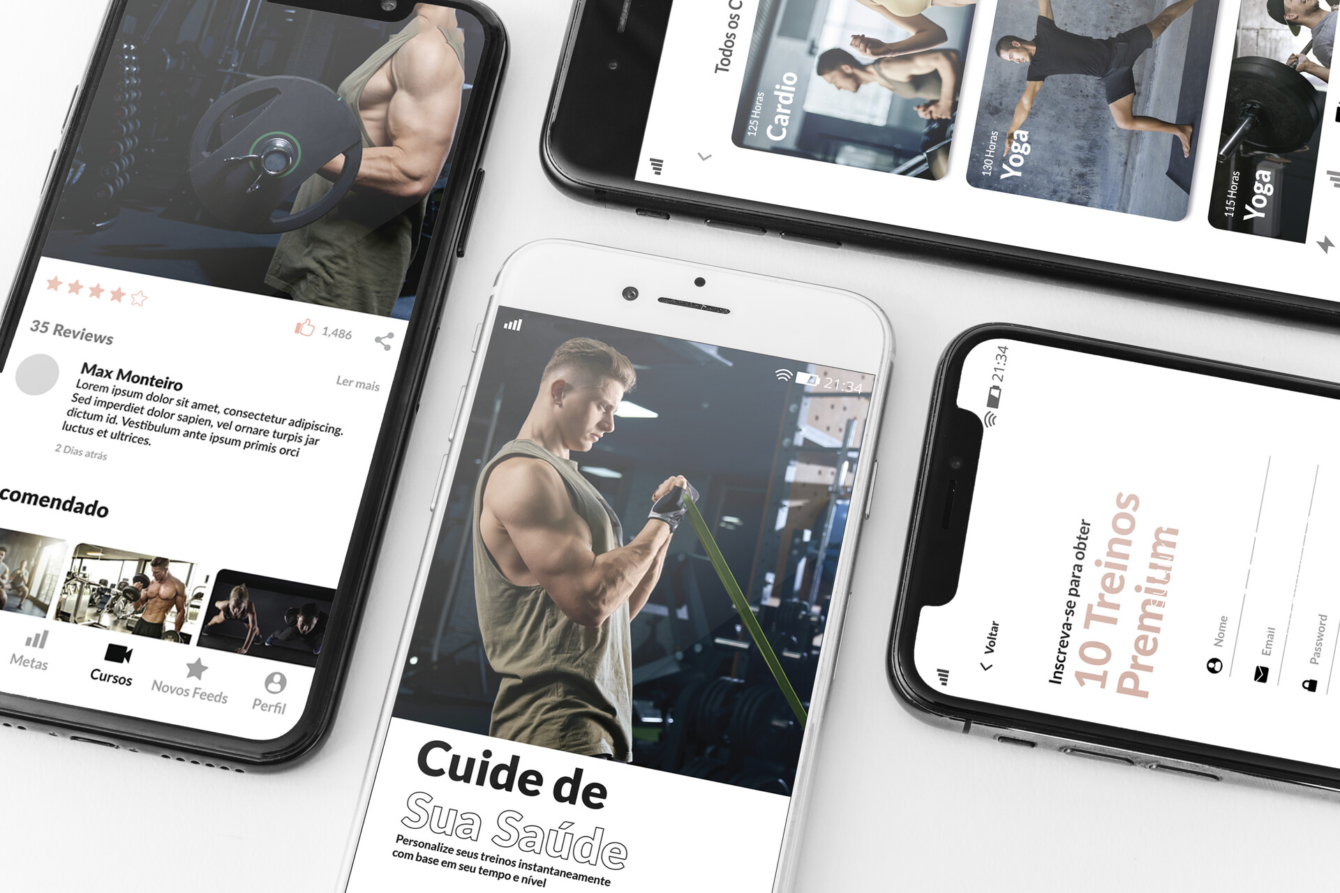 ArtStation - Mobile UI & UX Design - Fitnnes Project