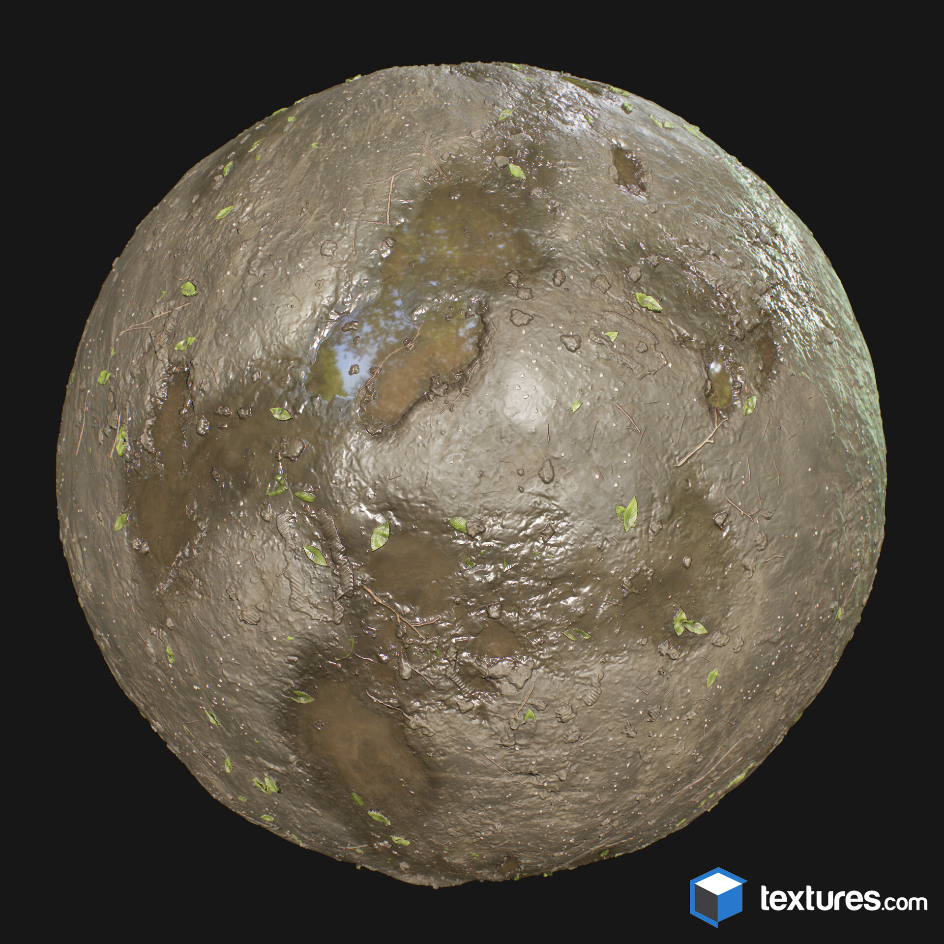 ArtStation - Muddy ground with puddles