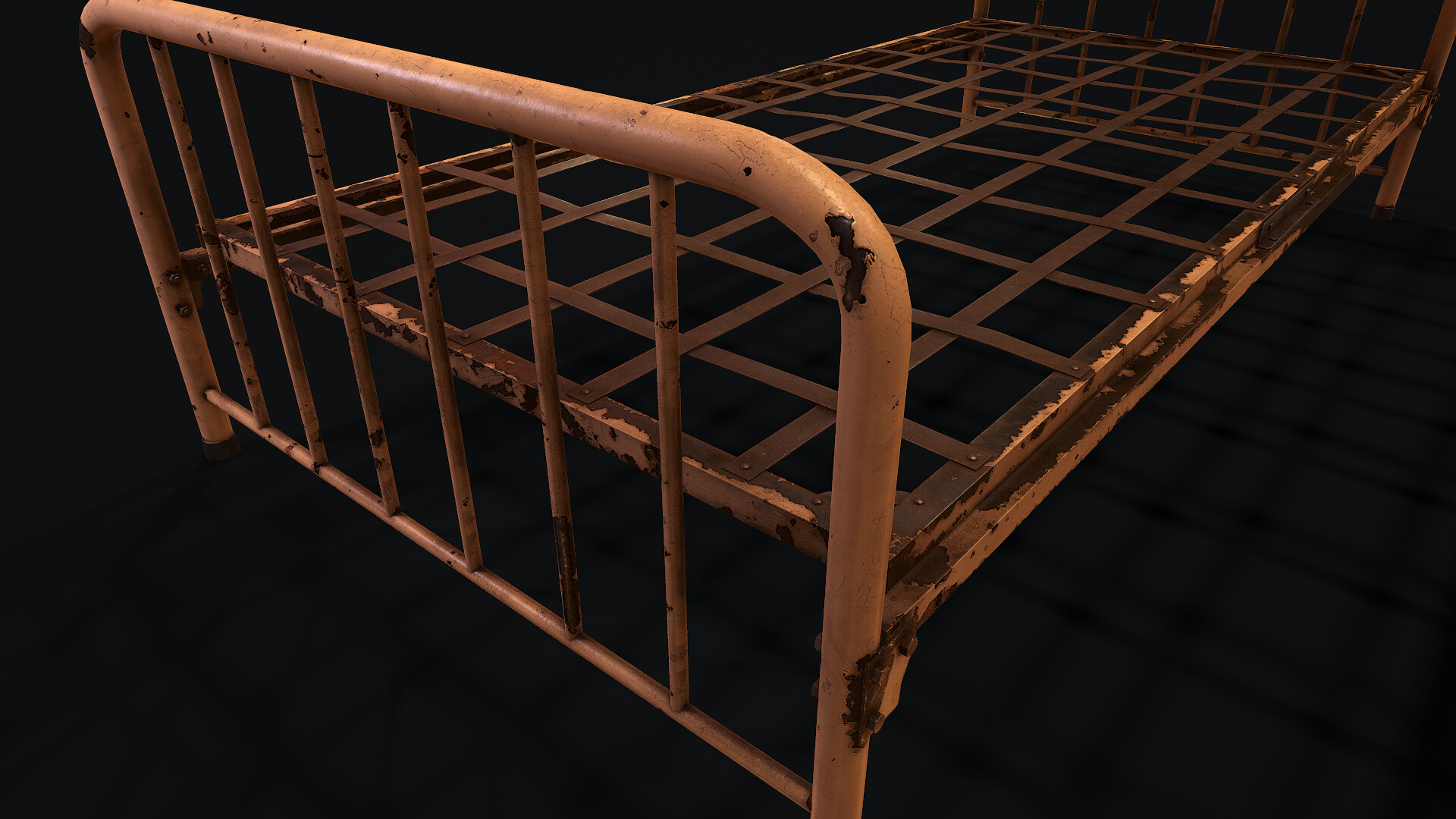ArtStation - Old Bed Frame - (Horror Corridor)