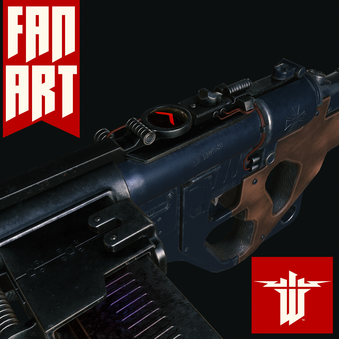 ArtStation - Wolfenstein german sten (fan art)