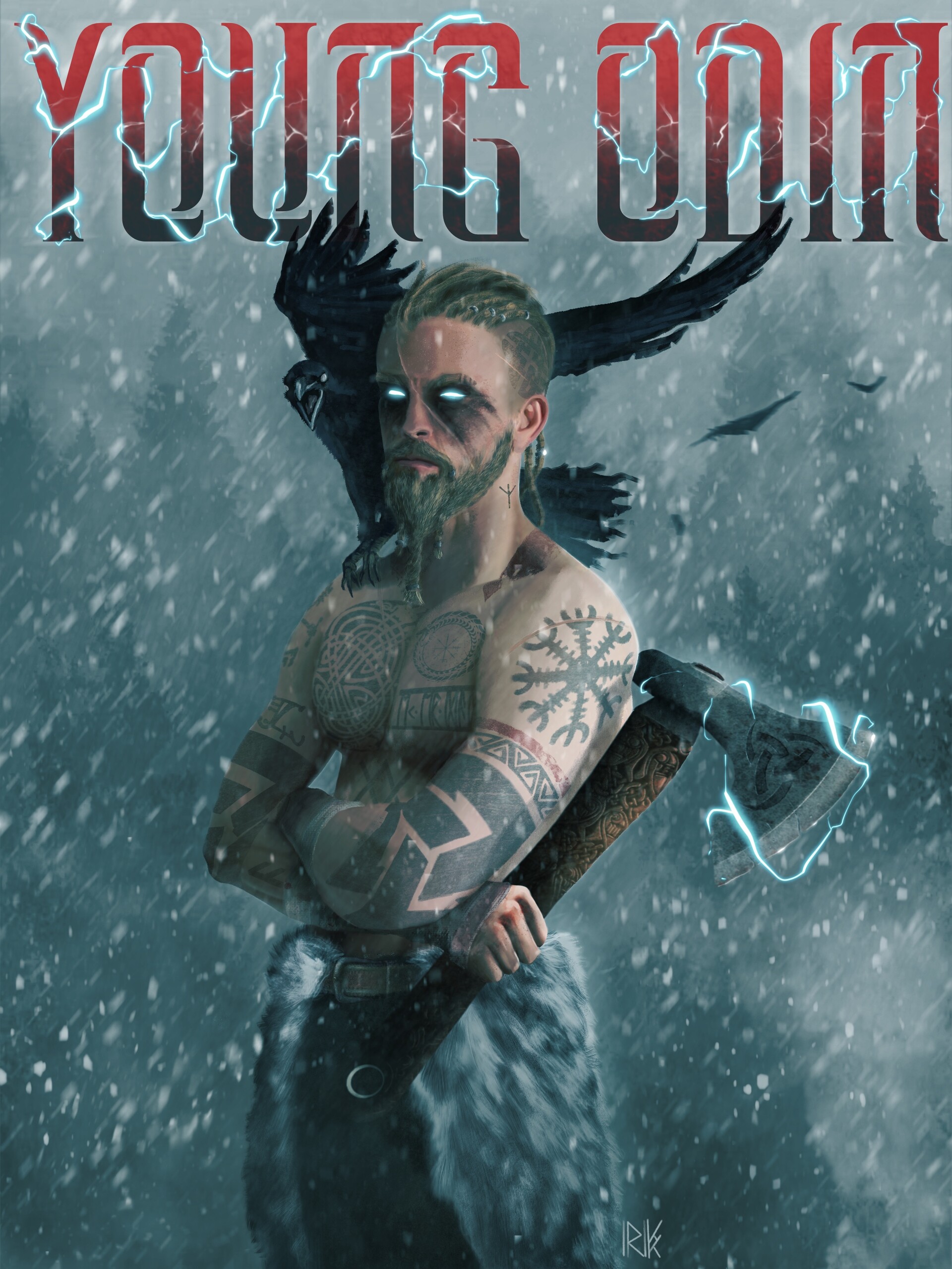 ArtStation - Young Odin . Viking concept