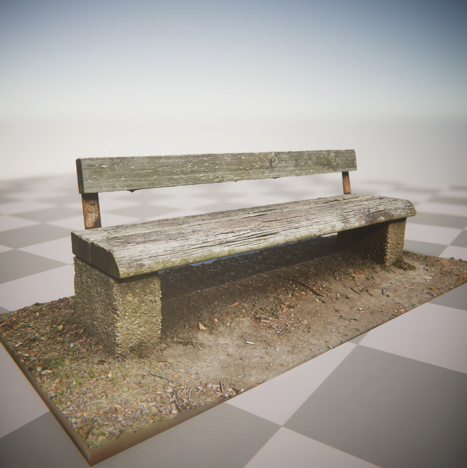 ArtStation - Photogrammetry Old Bench