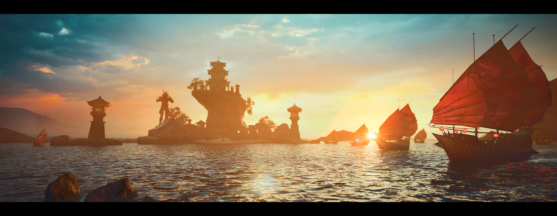 ArtStation - Asian Ancient Island