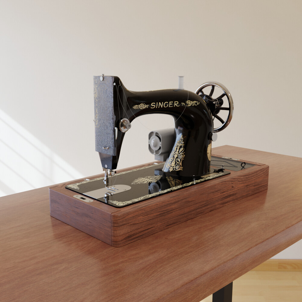 ArtStation - Singer sewing machine