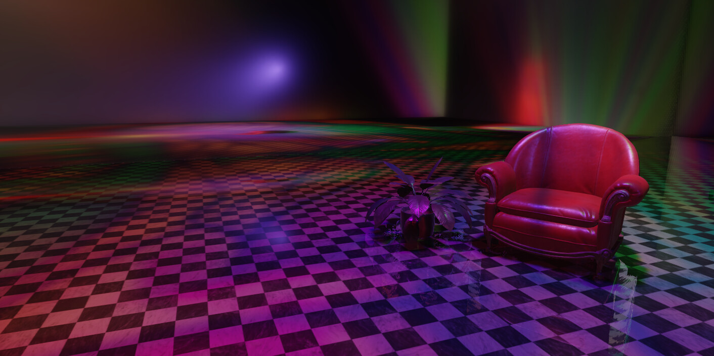 ArtStation - Colourful Lighting Scenes : Radiant Black