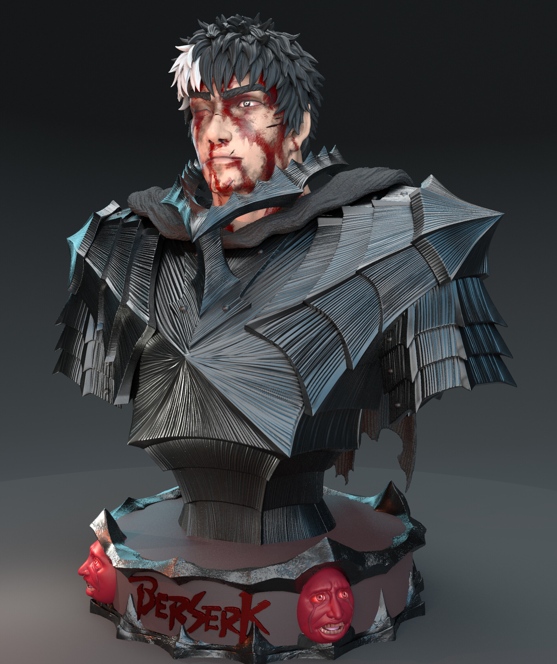ArtStation - Guts - Berserk Bust