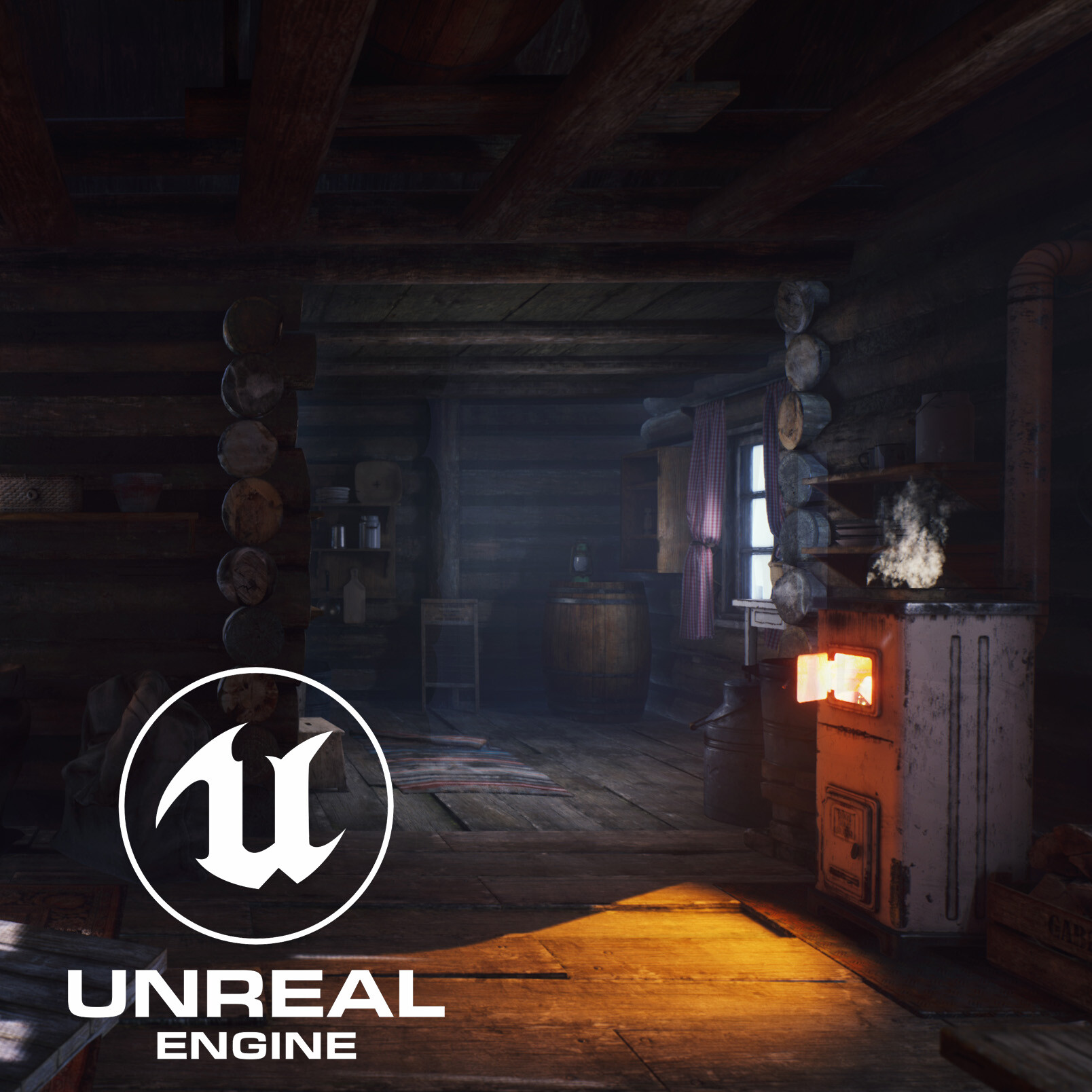 ArtStation - Log Cabin Re-Lighting