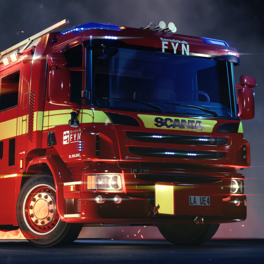 ArtStation - Fire Truck | UE4