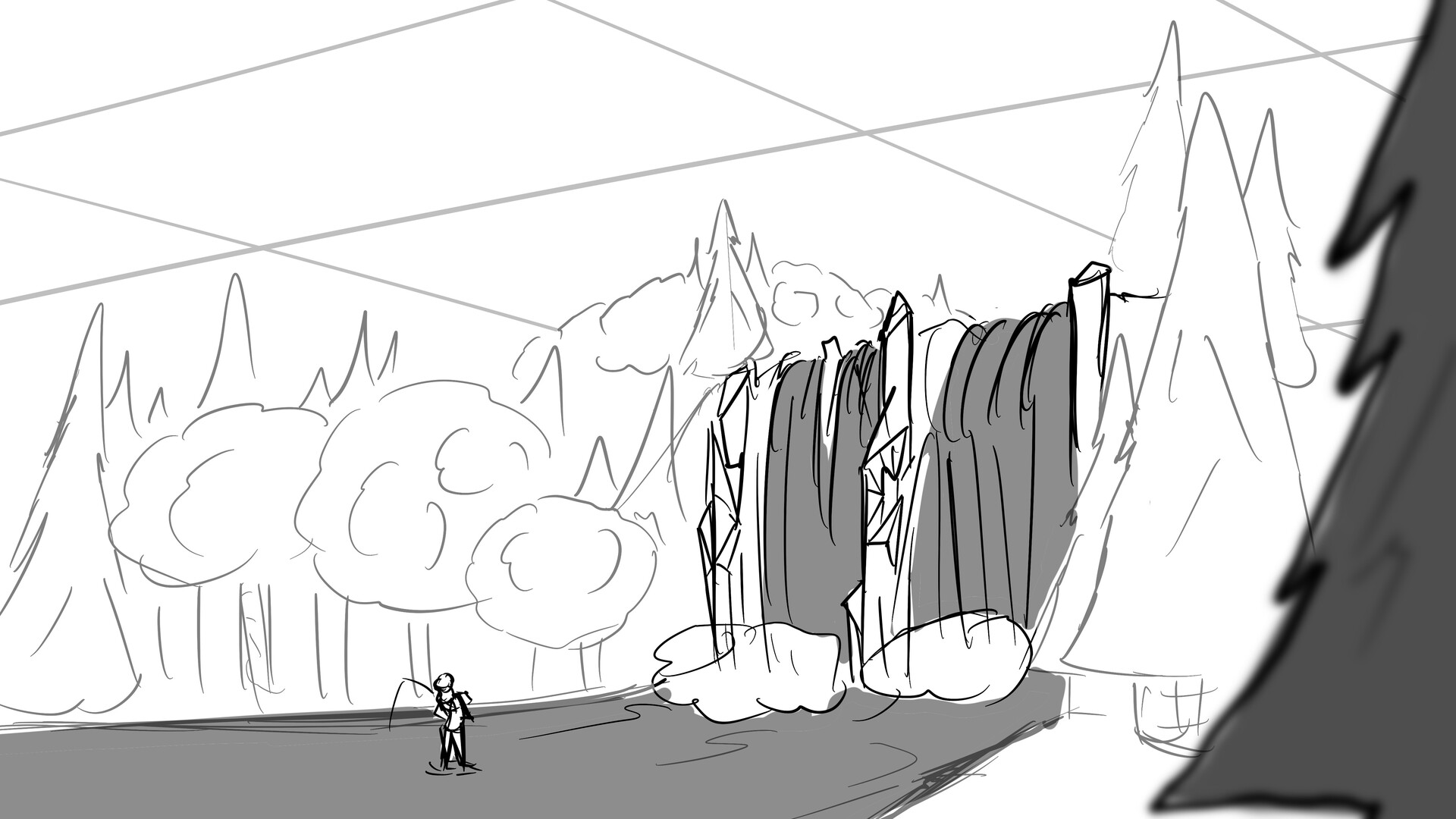 ArtStation - “Fish Chase,” (Intro) Storyboard