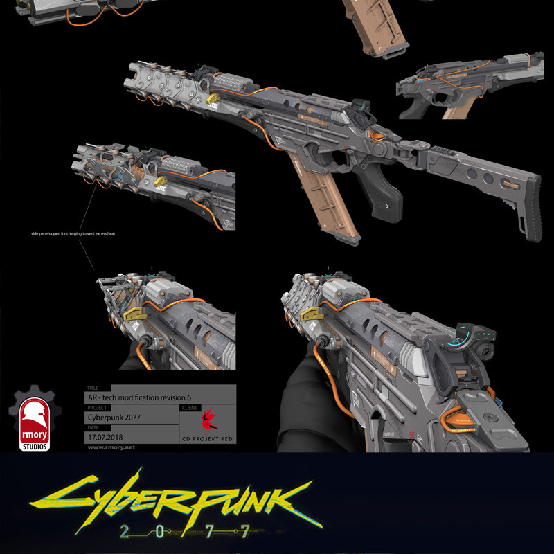 ArtStation - Cyberpunk2077 Assault Rifle Tech Variant