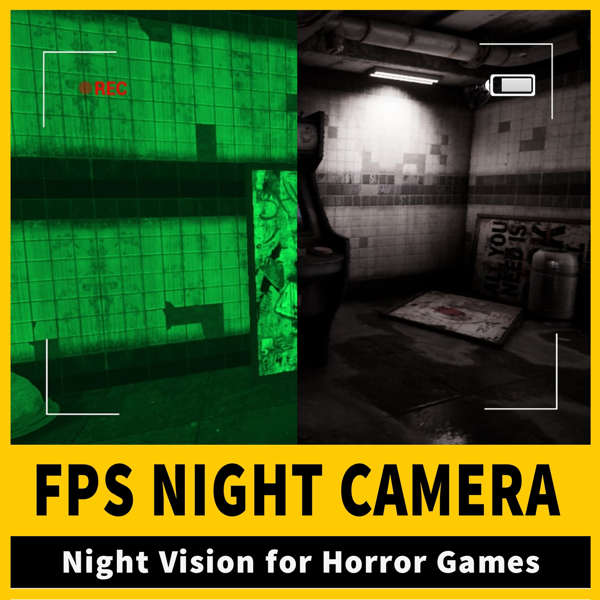 ArtStation - FPS Night Camera For Horror Games UE4