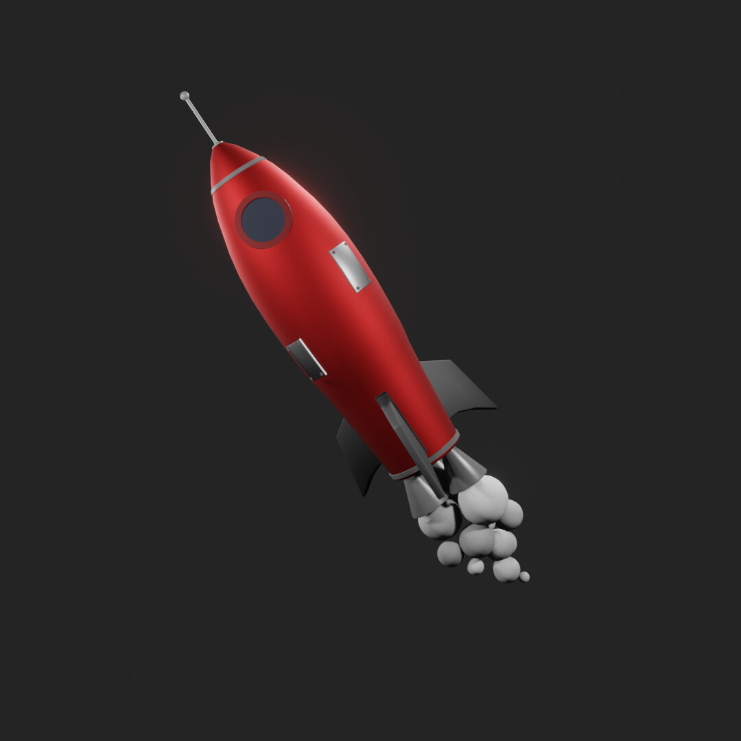 ArtStation - Blender 3D Space Rocket