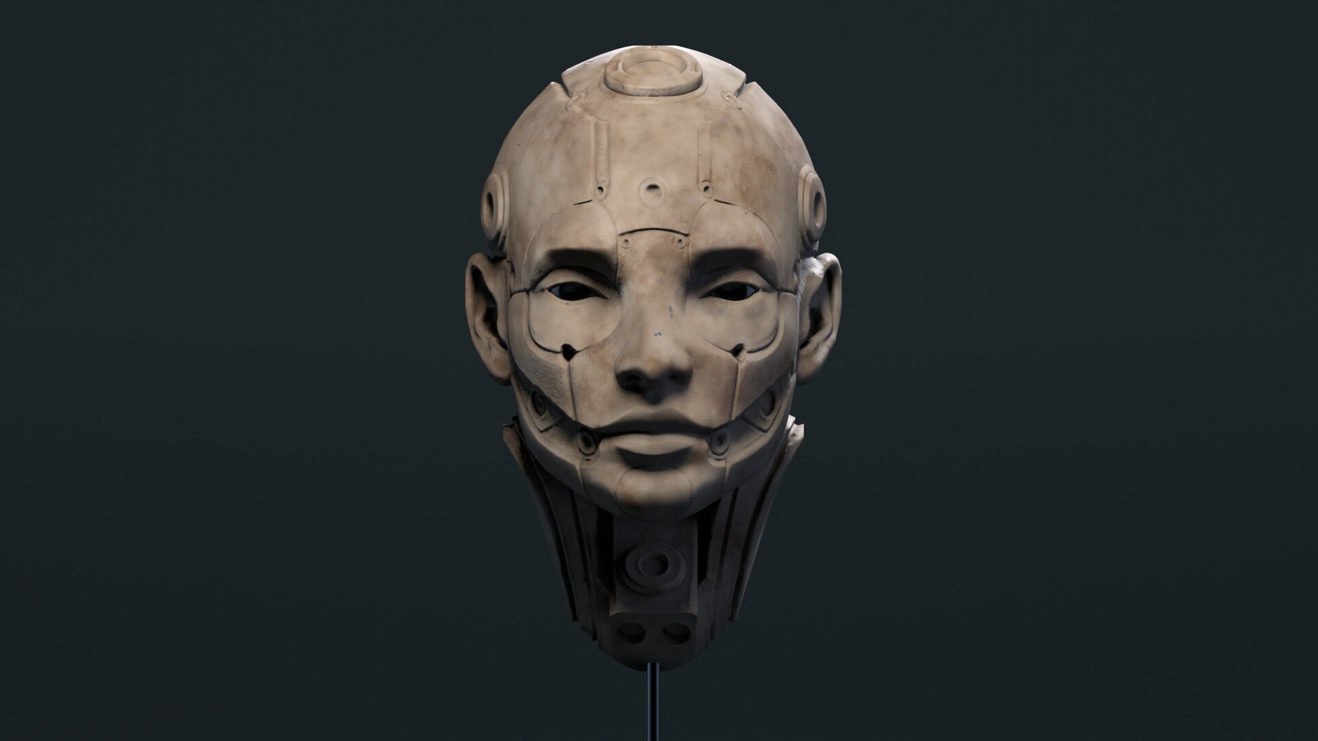 ArtStation - School project // Cyborg statue