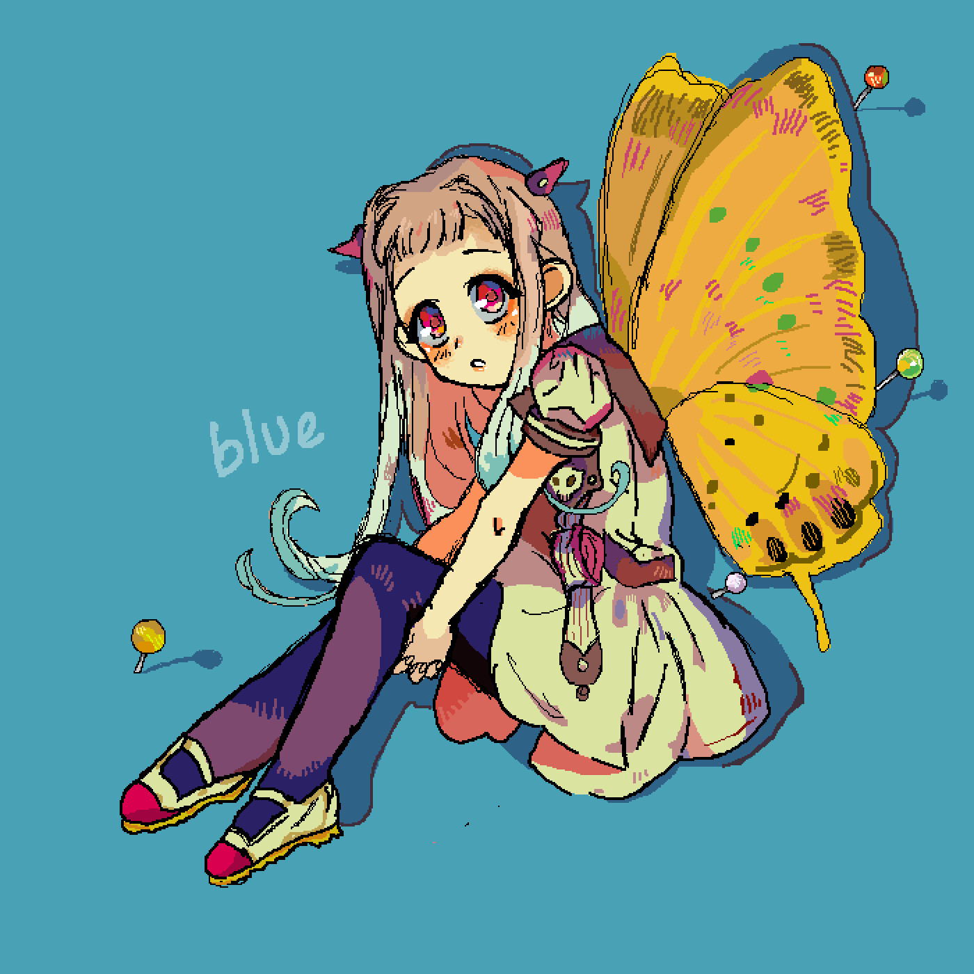 ArtStation - anime character pixel art