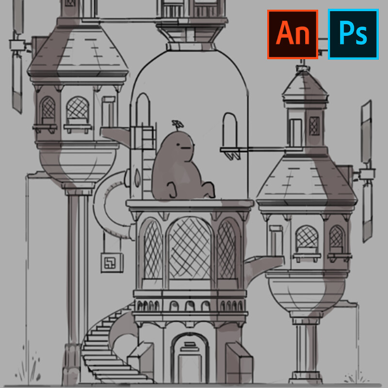 ArtStation - Animated orthographic environment