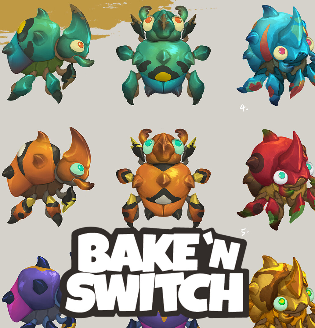 ArtStation - Bake 'n Switch | Enemy Minions
