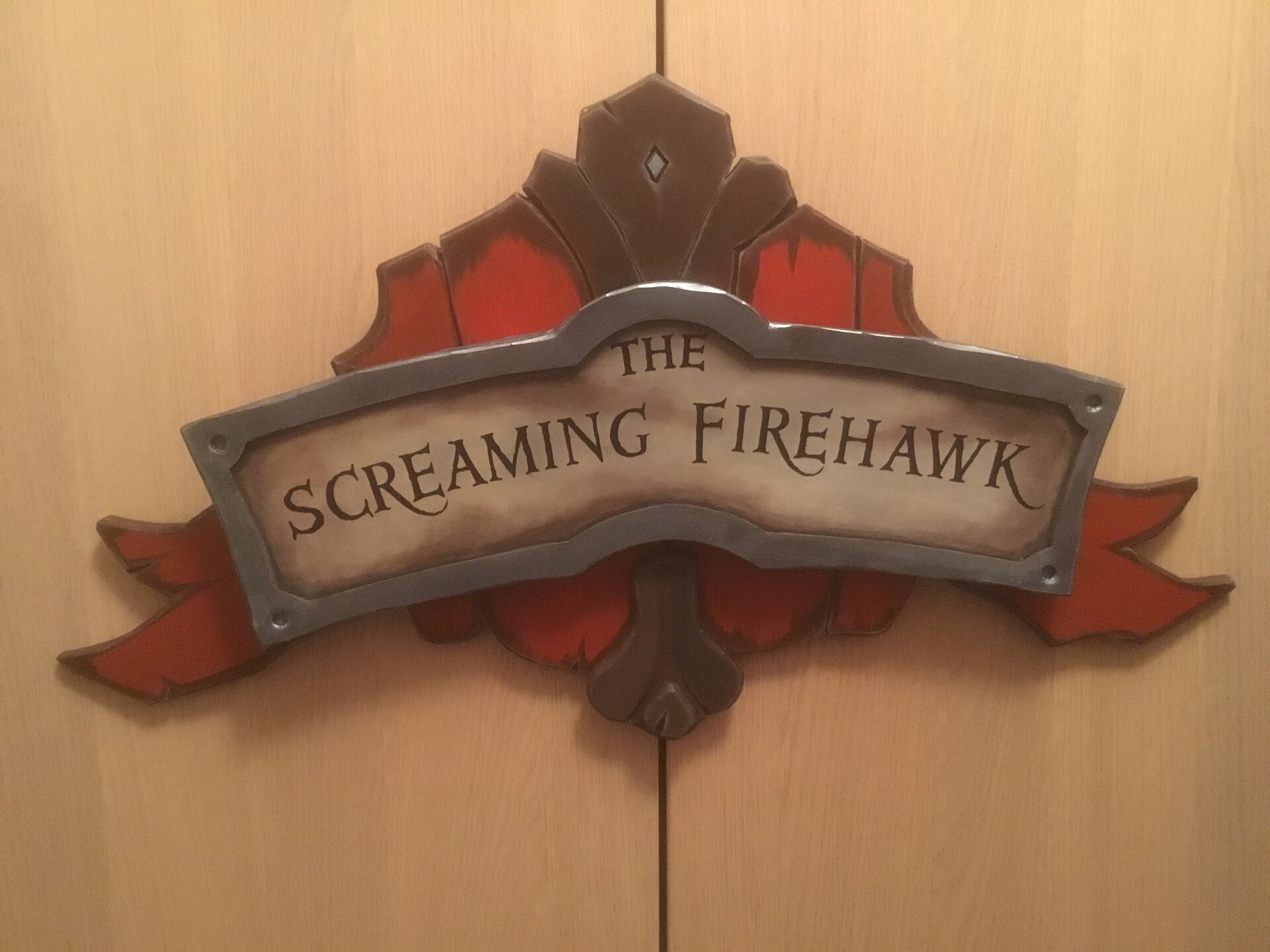 ArtStation - The Screaming Firehawk ship sign