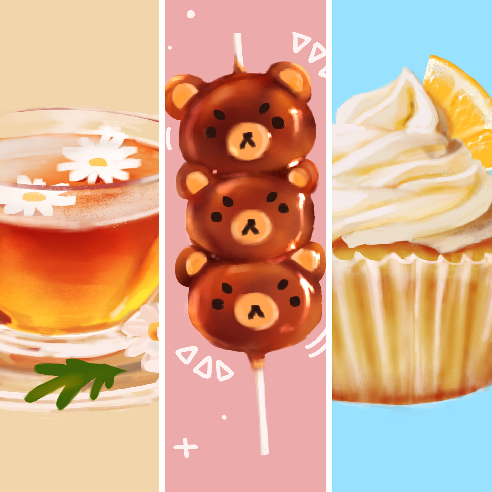 ArtStation - Food stylised painting studies