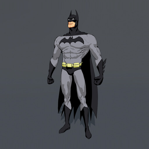 ArtStation - Batman fan art in toon shading