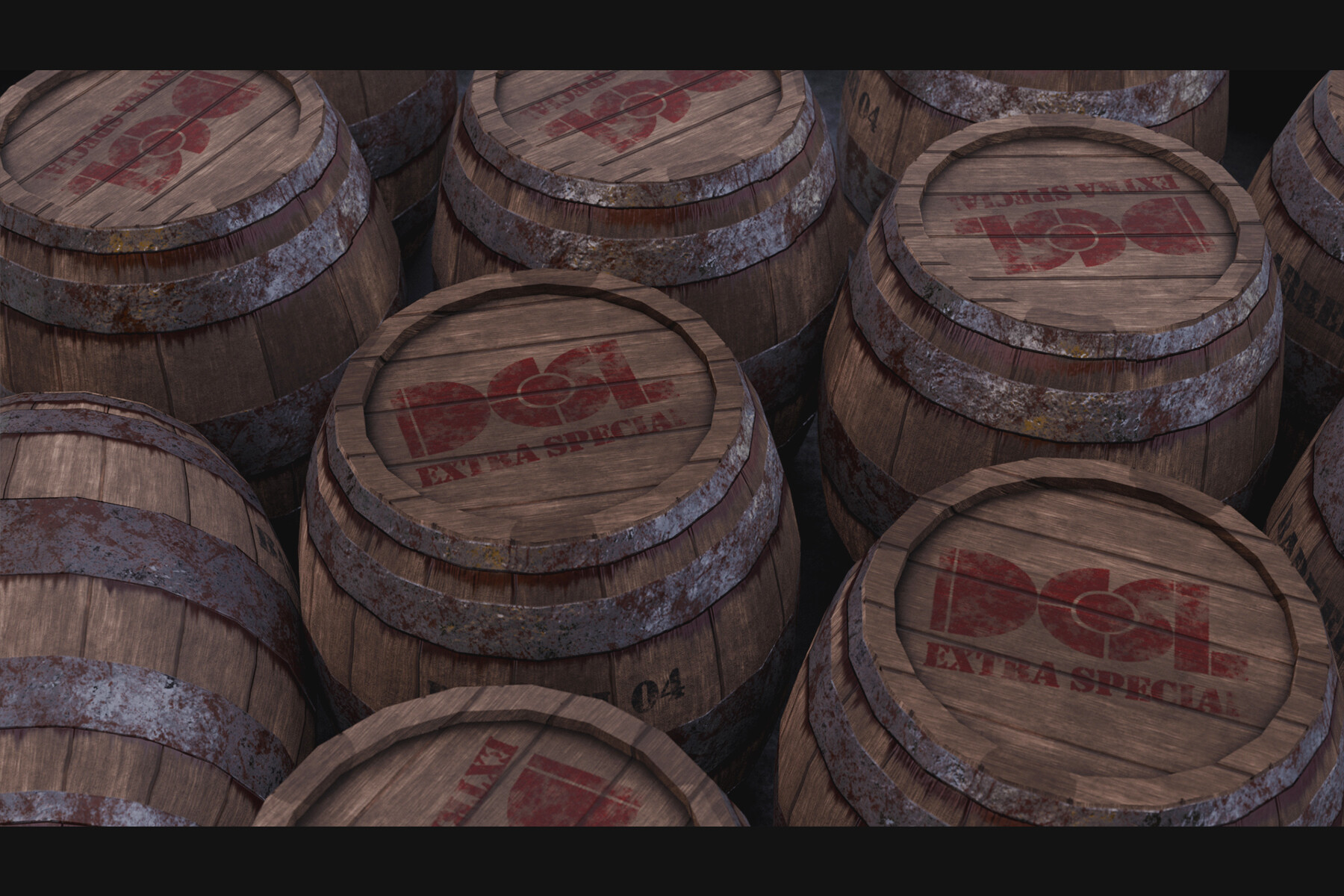 ArtStation - Liquor Barrel Texture Study