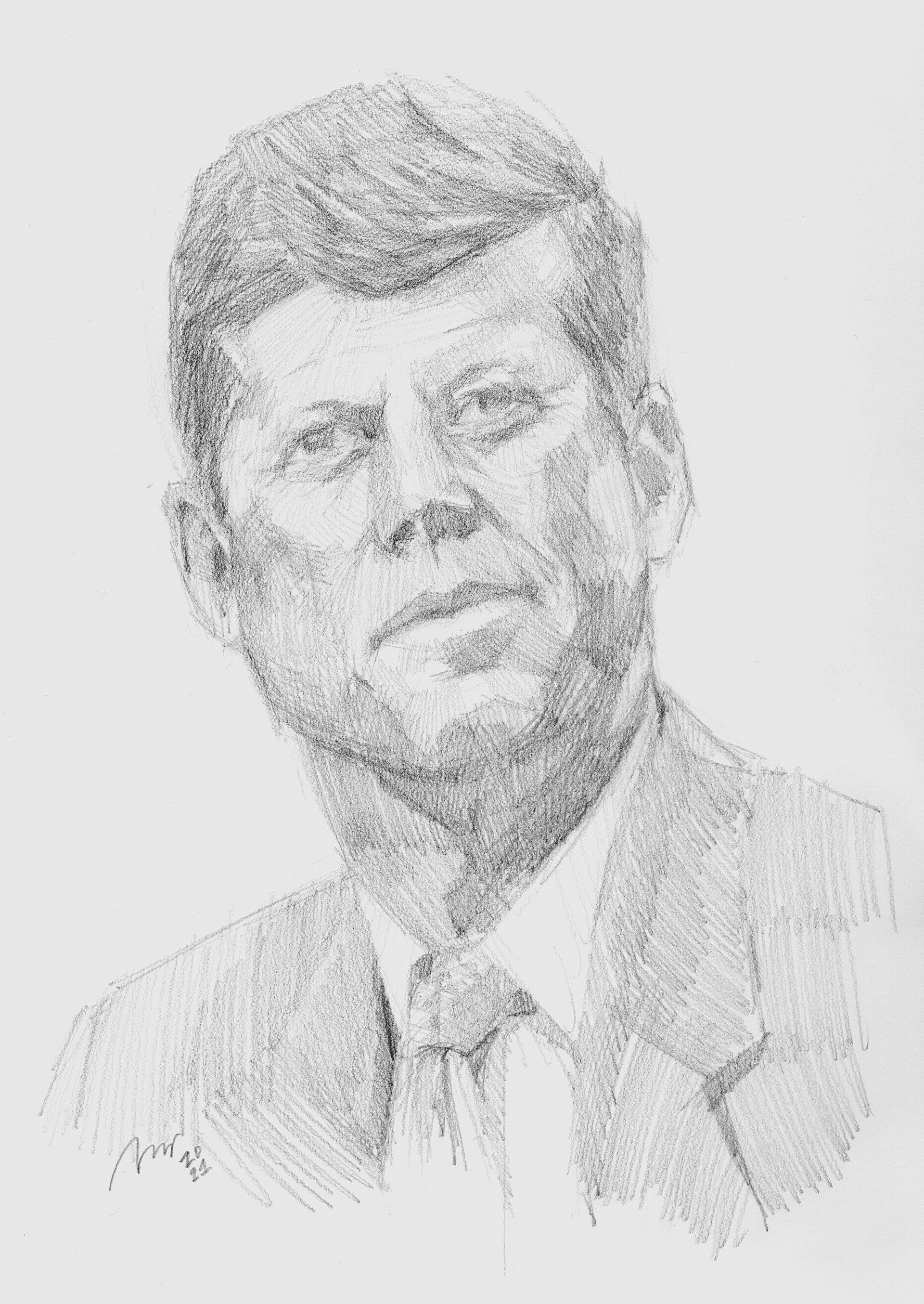 ArtStation - JFK Drawing
