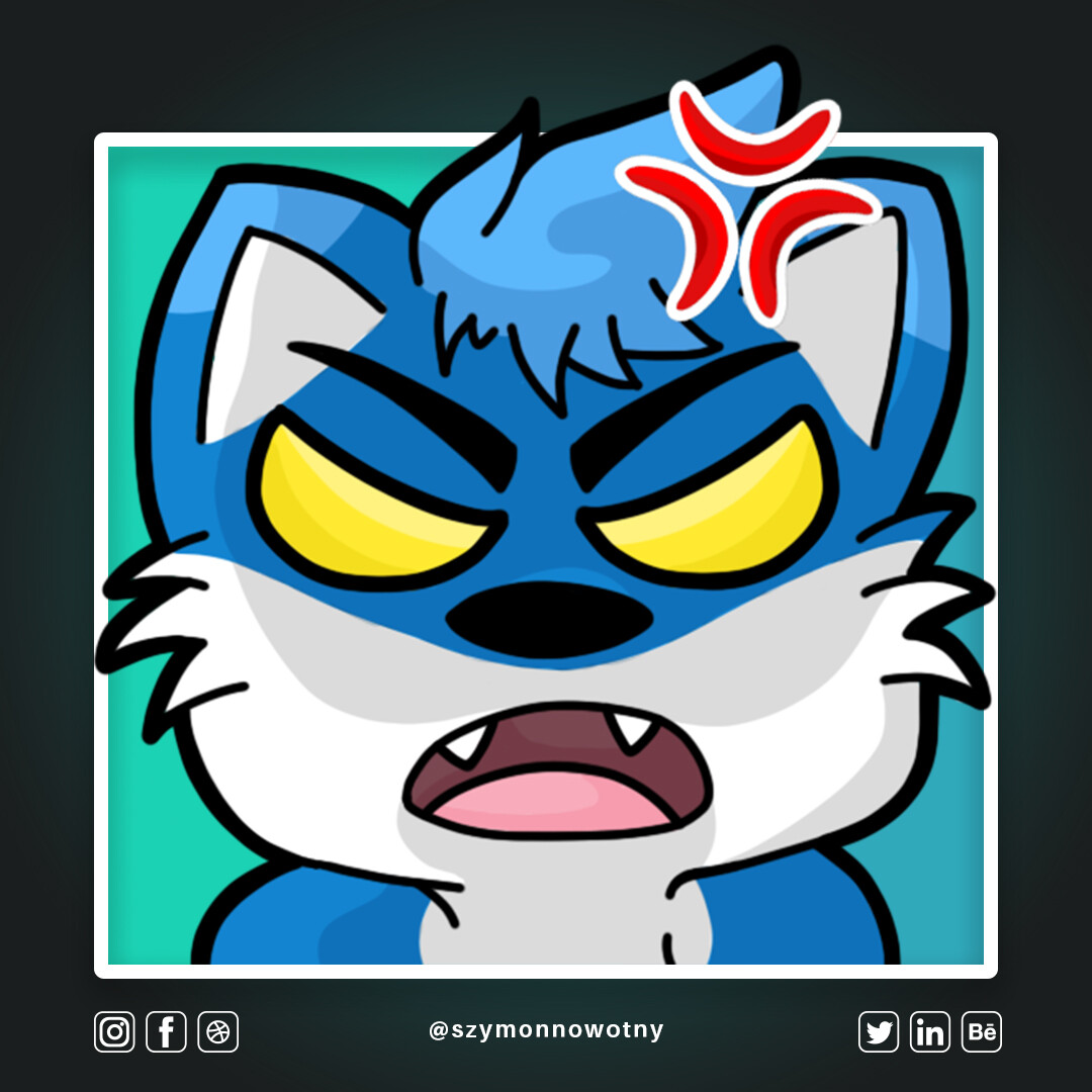 ArtStation - Twitch Wolf Emote #2