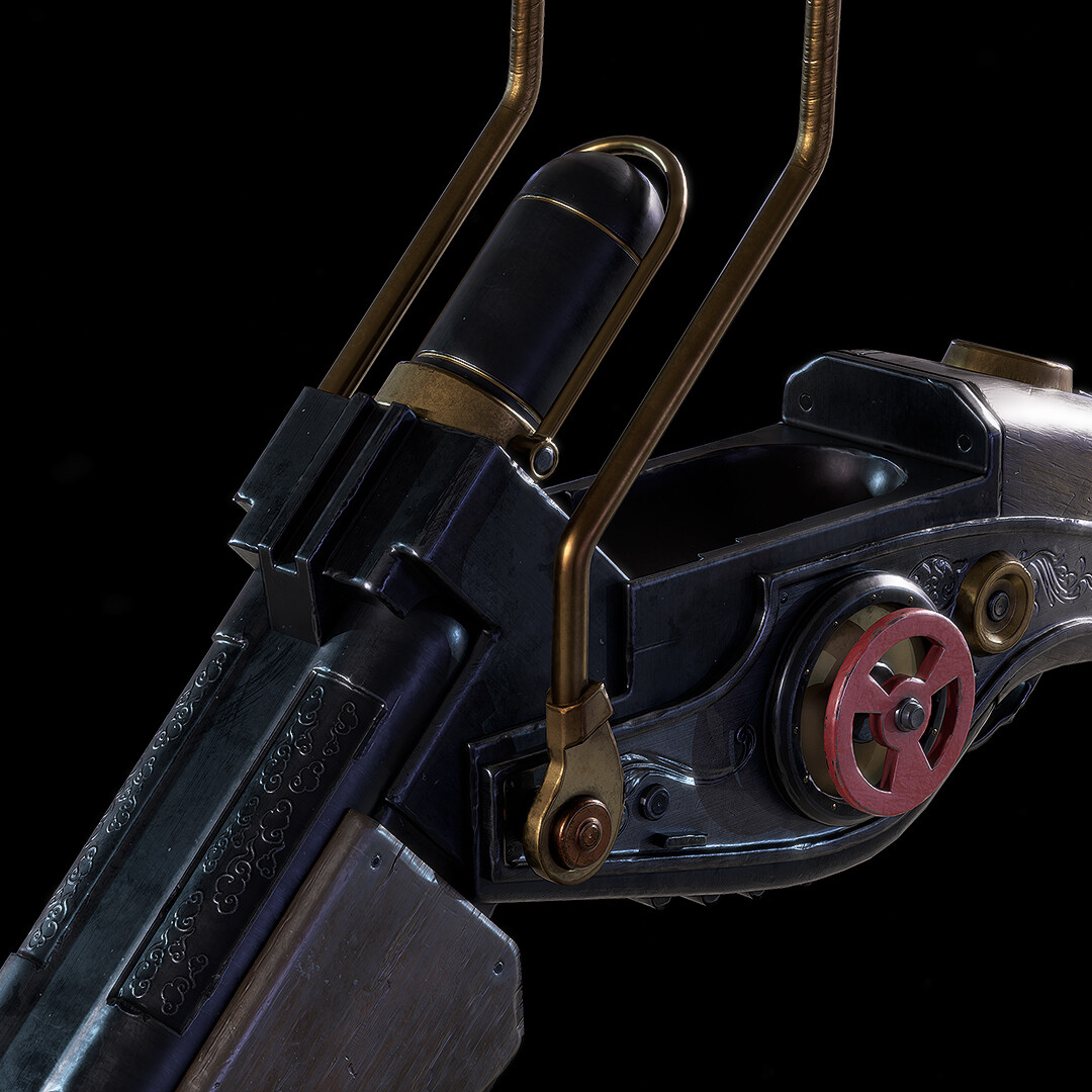 ArtStation - Kabaneri of the Iron Fortress - Fanart steampunk gun