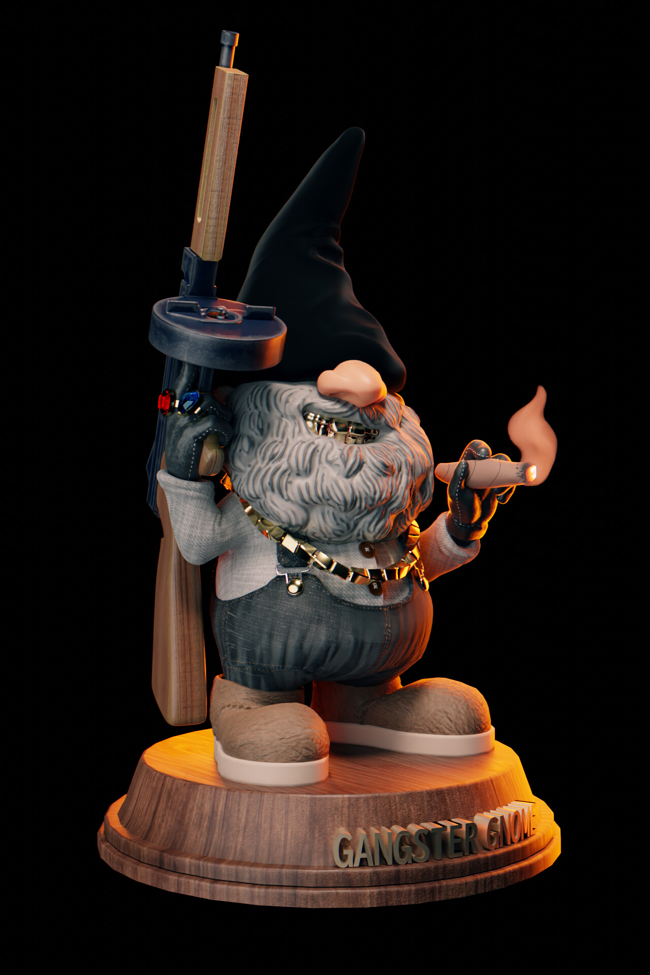 ArtStation - Gangster Gnome Figurine