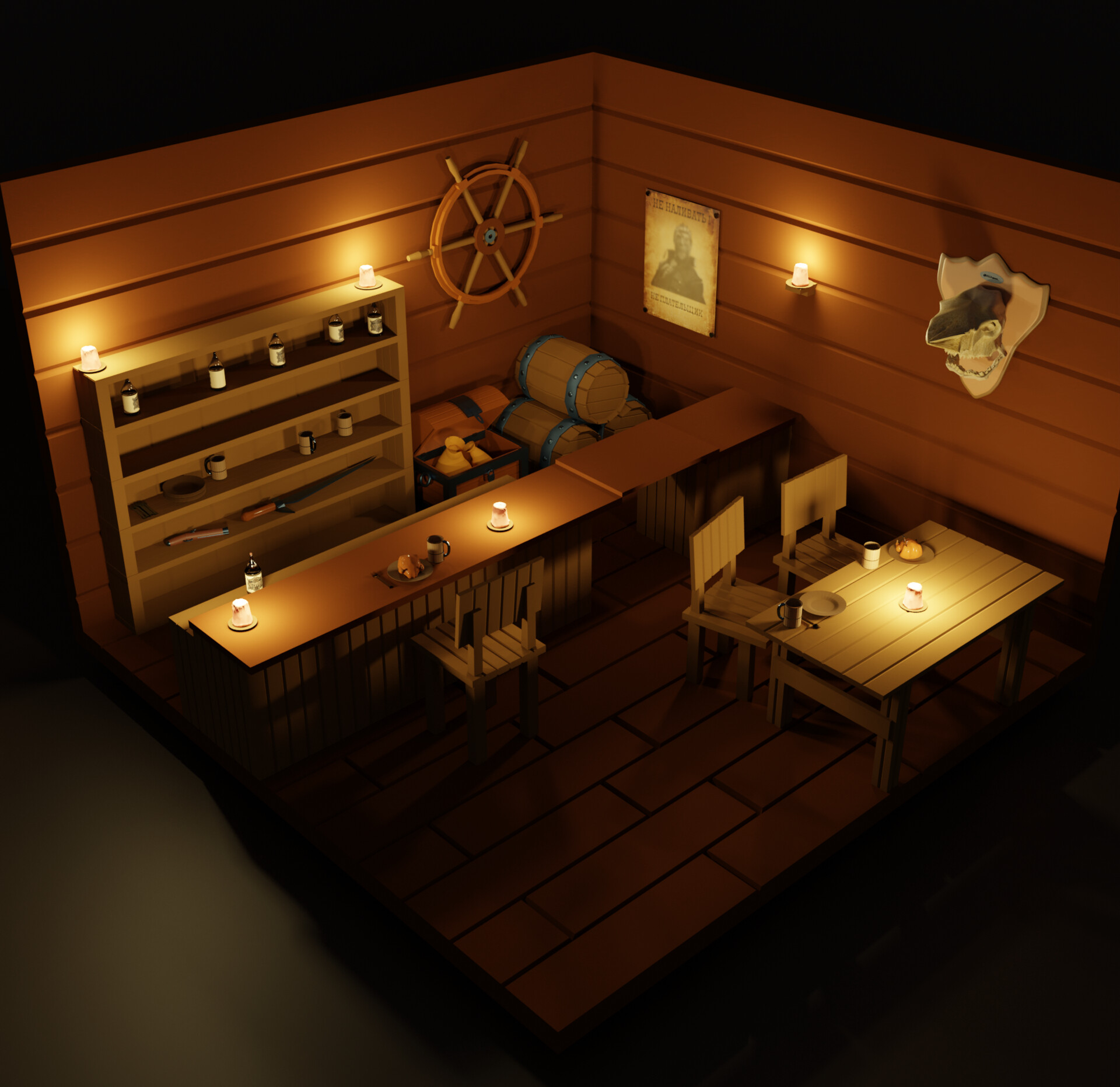ArtStation - Pirate Bar low poly