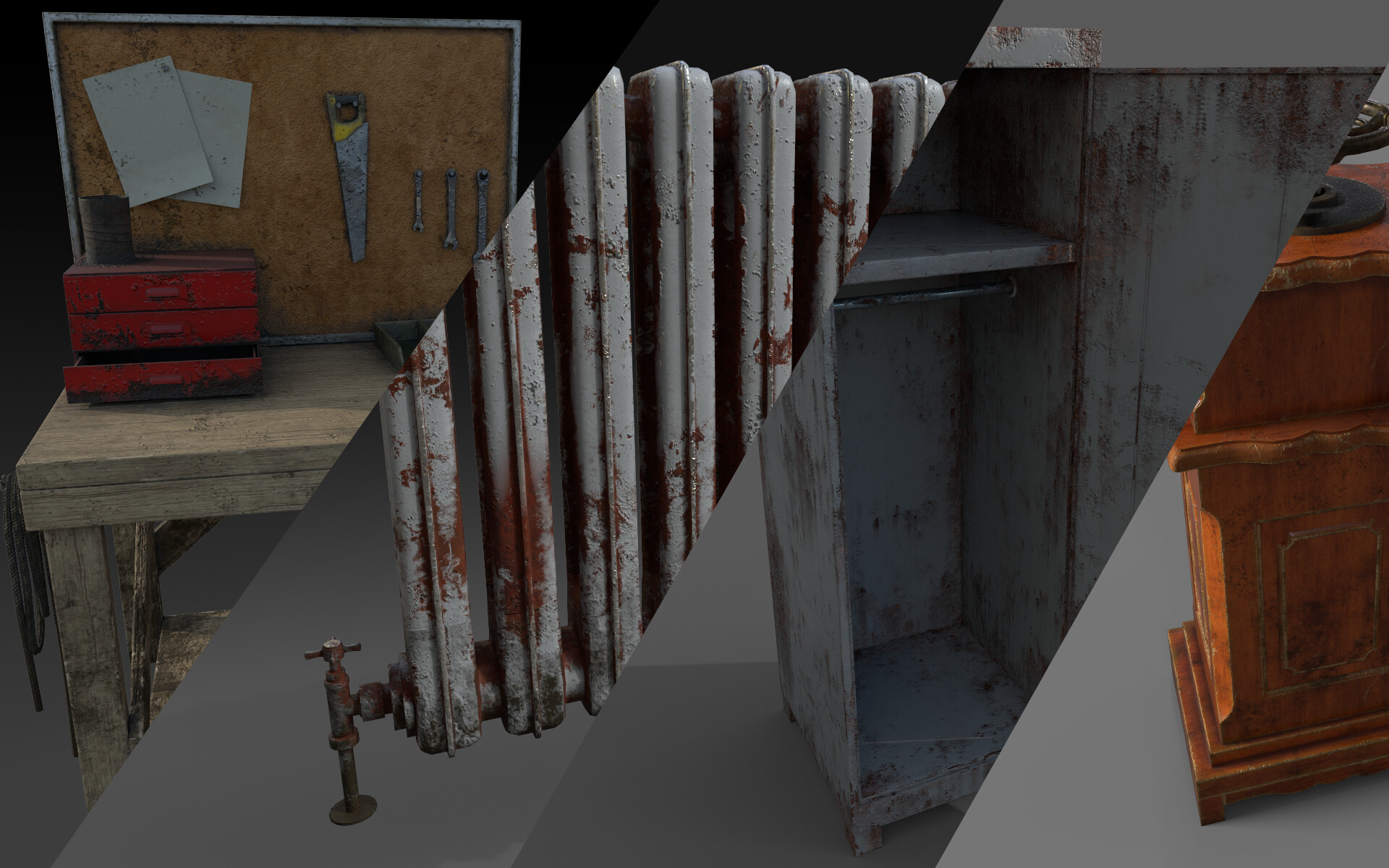 ArtStation - Asylum 3D Props