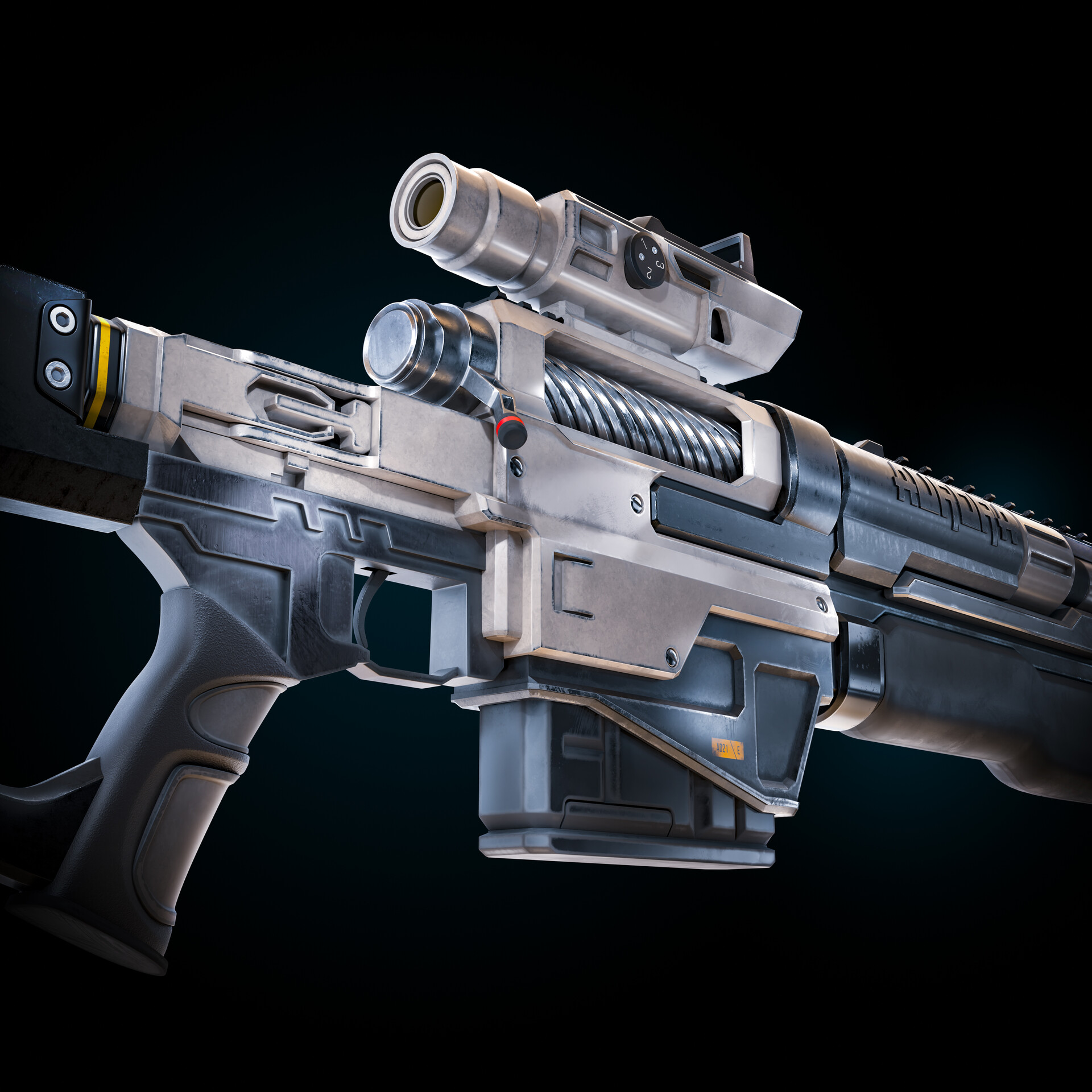 ArtStation - AURORA SCI-FI SNIPER RIFLE