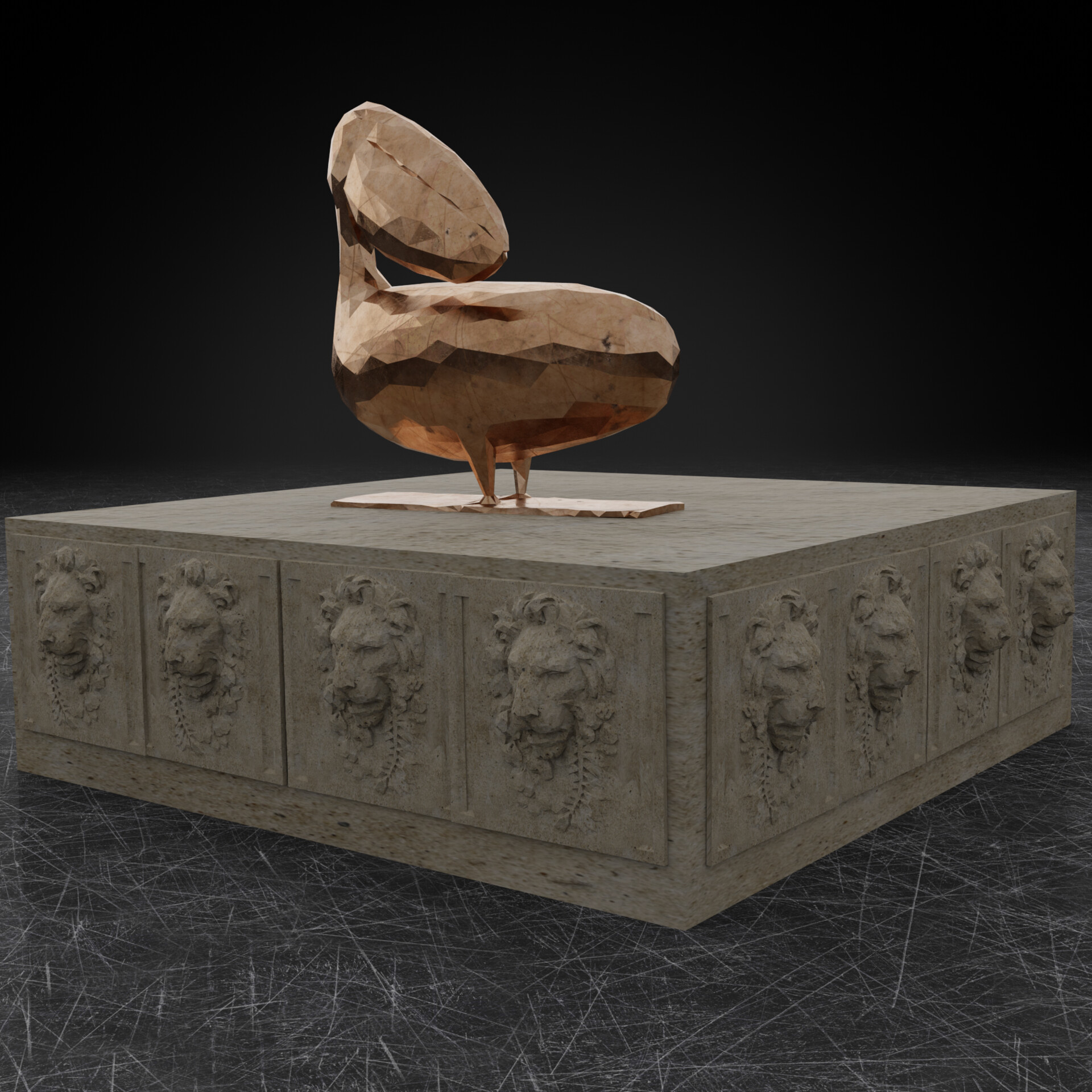 ArtStation - Low Poly Statues Presentation Video