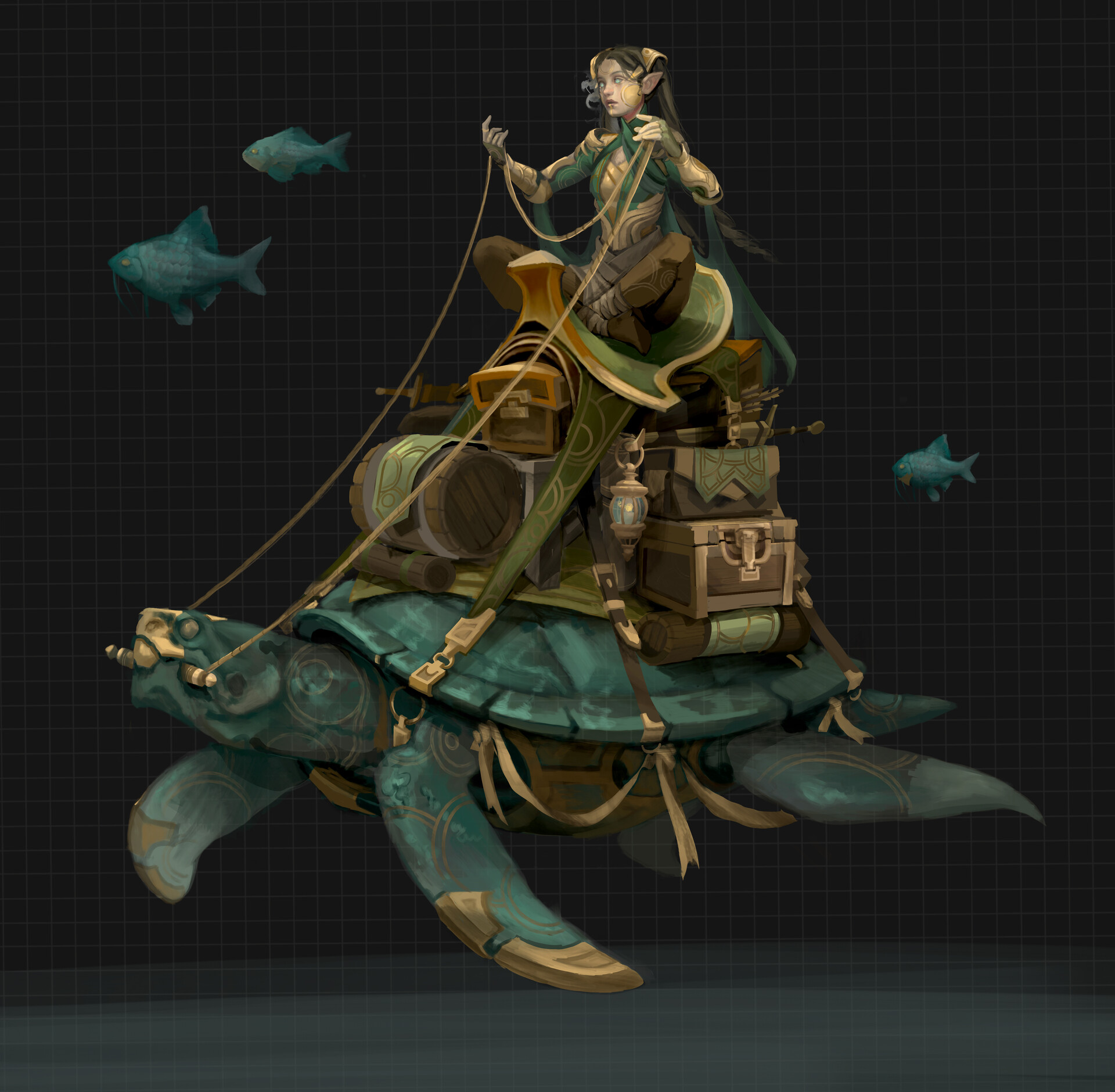 ArtStation - Traveling Turtle Mount