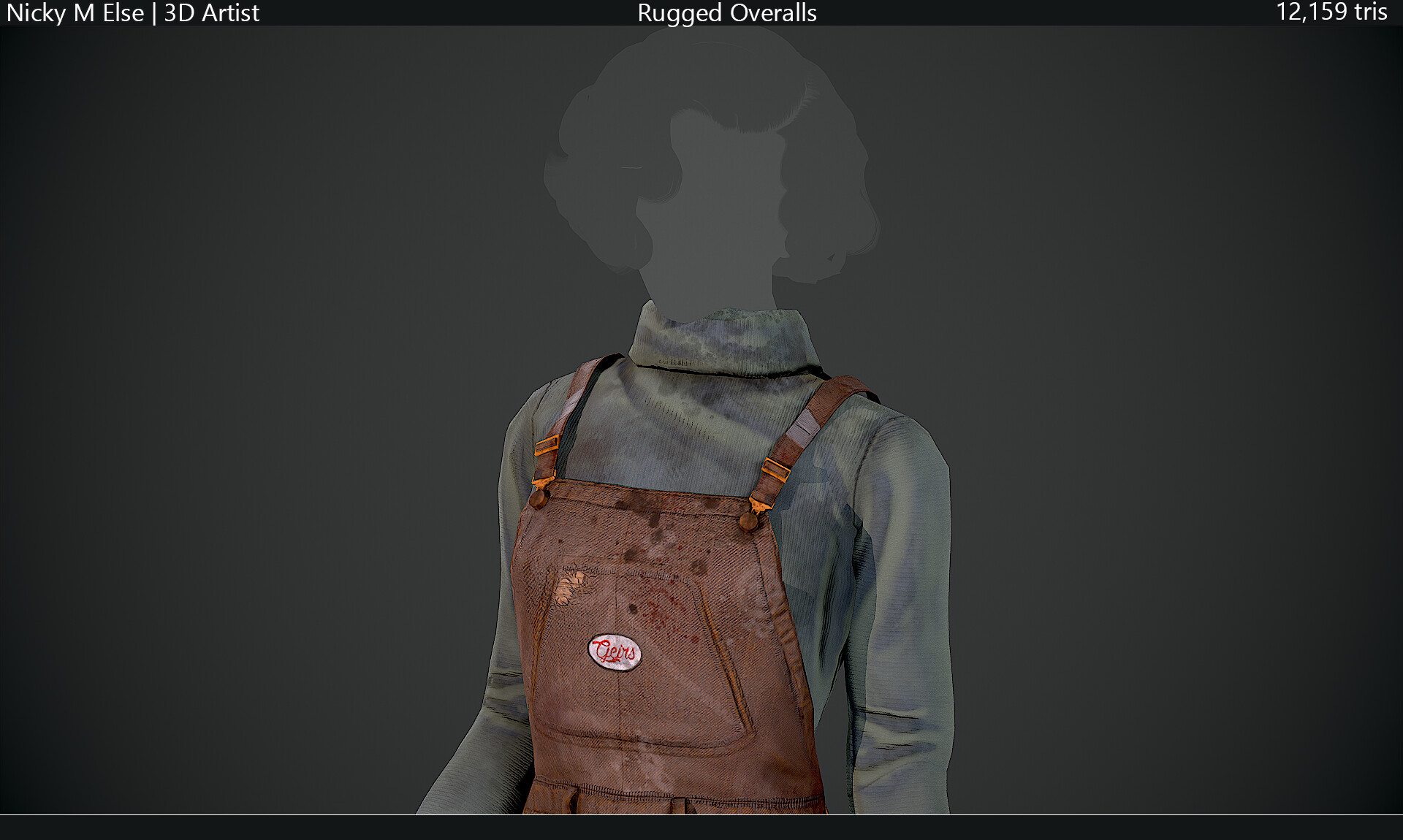 ArtStation - Rugged Overalls - 3D Character - Outfit