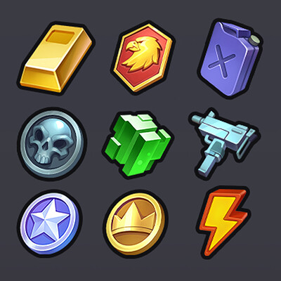 ArtStation - Game Icon UI Elements Money